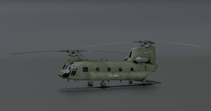 3D model Chinook CH48 VR / AR / low-poly | CGTrader