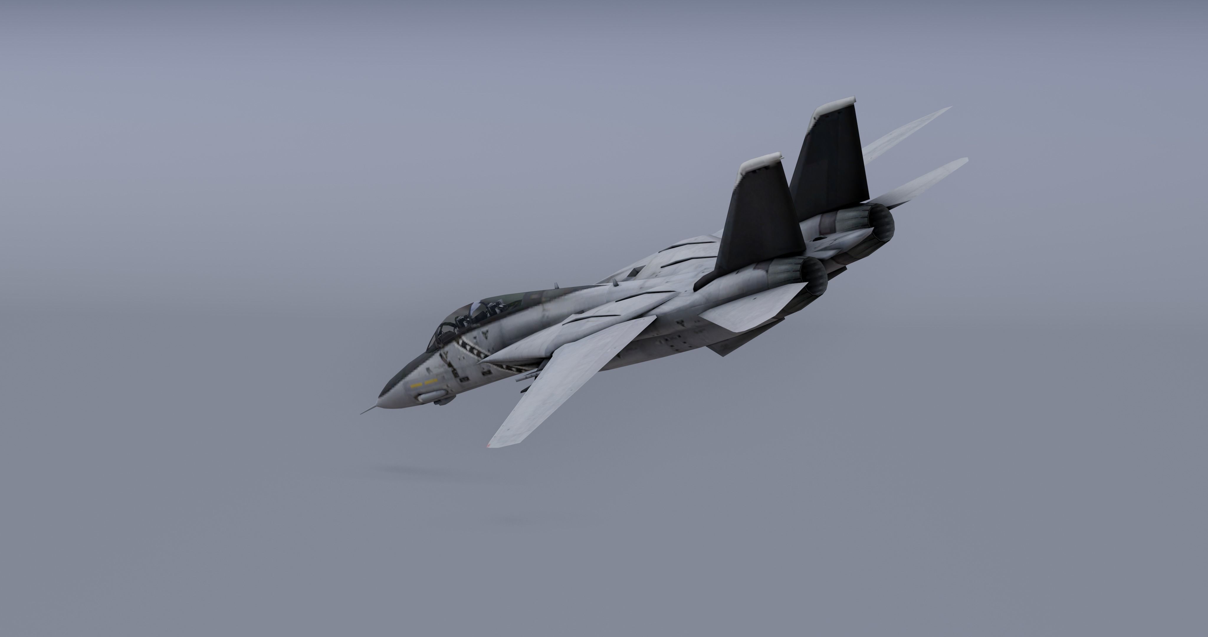3D model F14 - Bombcat Military aircraft VR / AR / low-poly | CGTrader