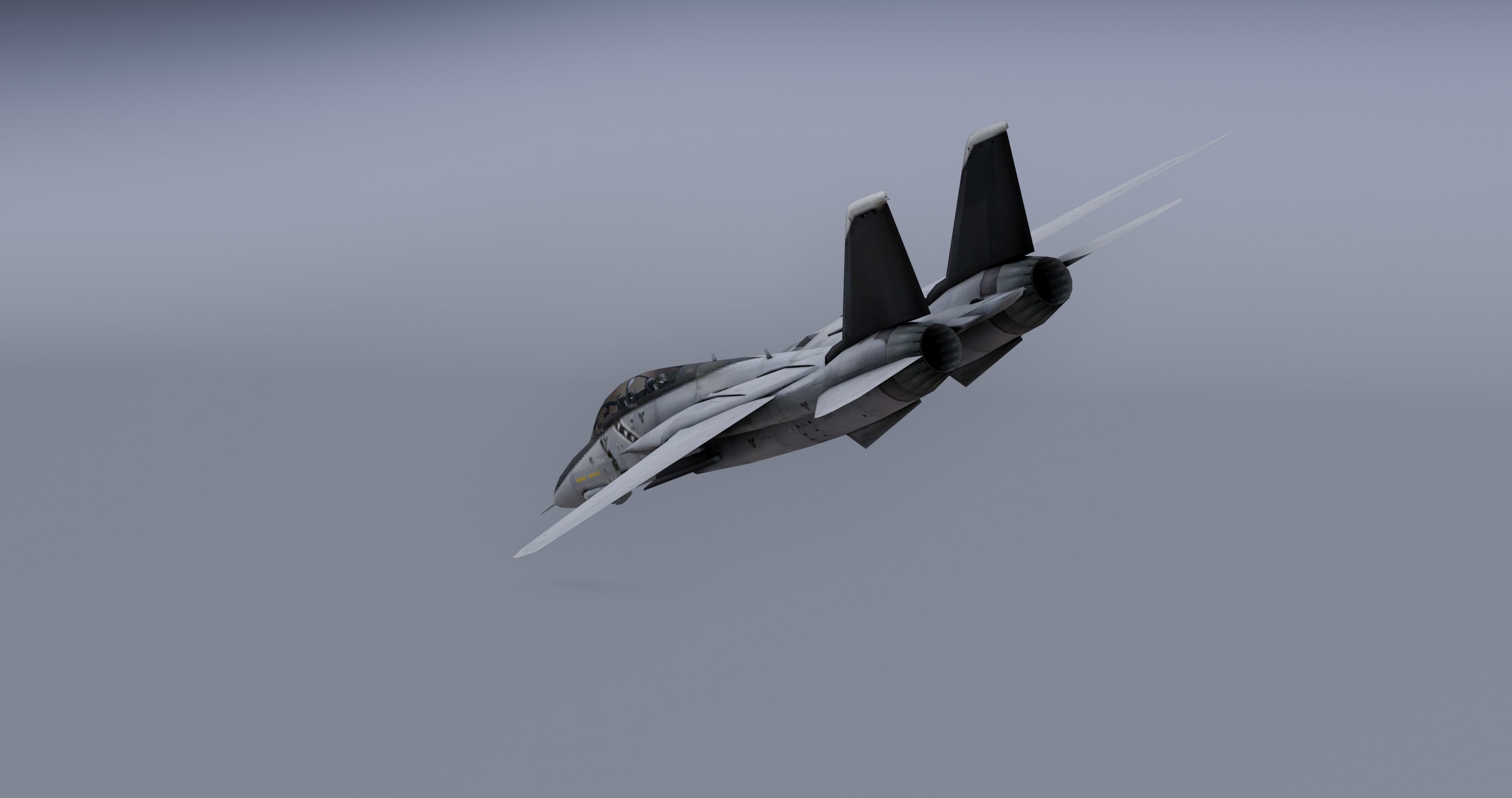3D model F14 - Bombcat Military aircraft VR / AR / low-poly | CGTrader
