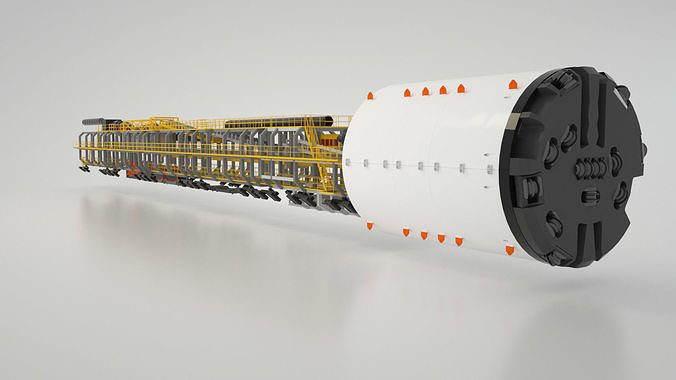 Tunnel boring machine 3D model 3D model | CGTrader