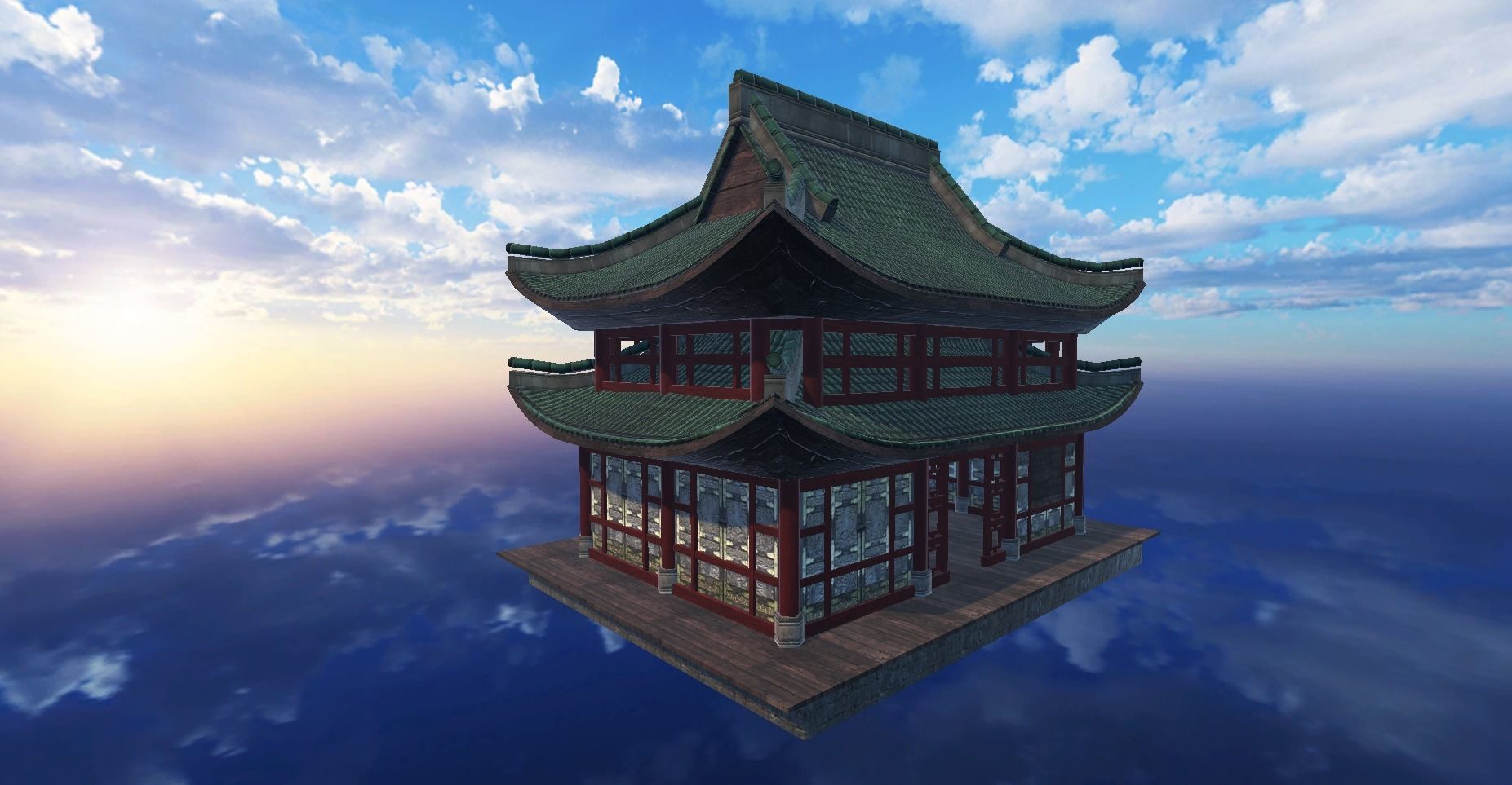 3D model Ancient Japanese Building Style 10 VR / AR / low-poly | CGTrader