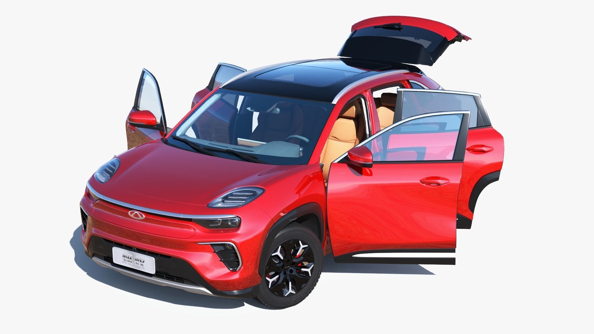 3D model Chery EQ5 2023 EV with Lowpoly interior VR / AR / low-poly ...