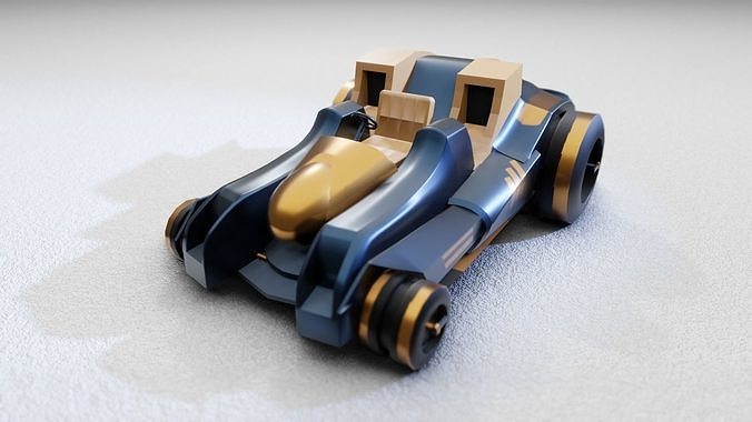 3D model Toy Car Open Roof Low-poly 3D model VR / AR / low-poly | CGTrader