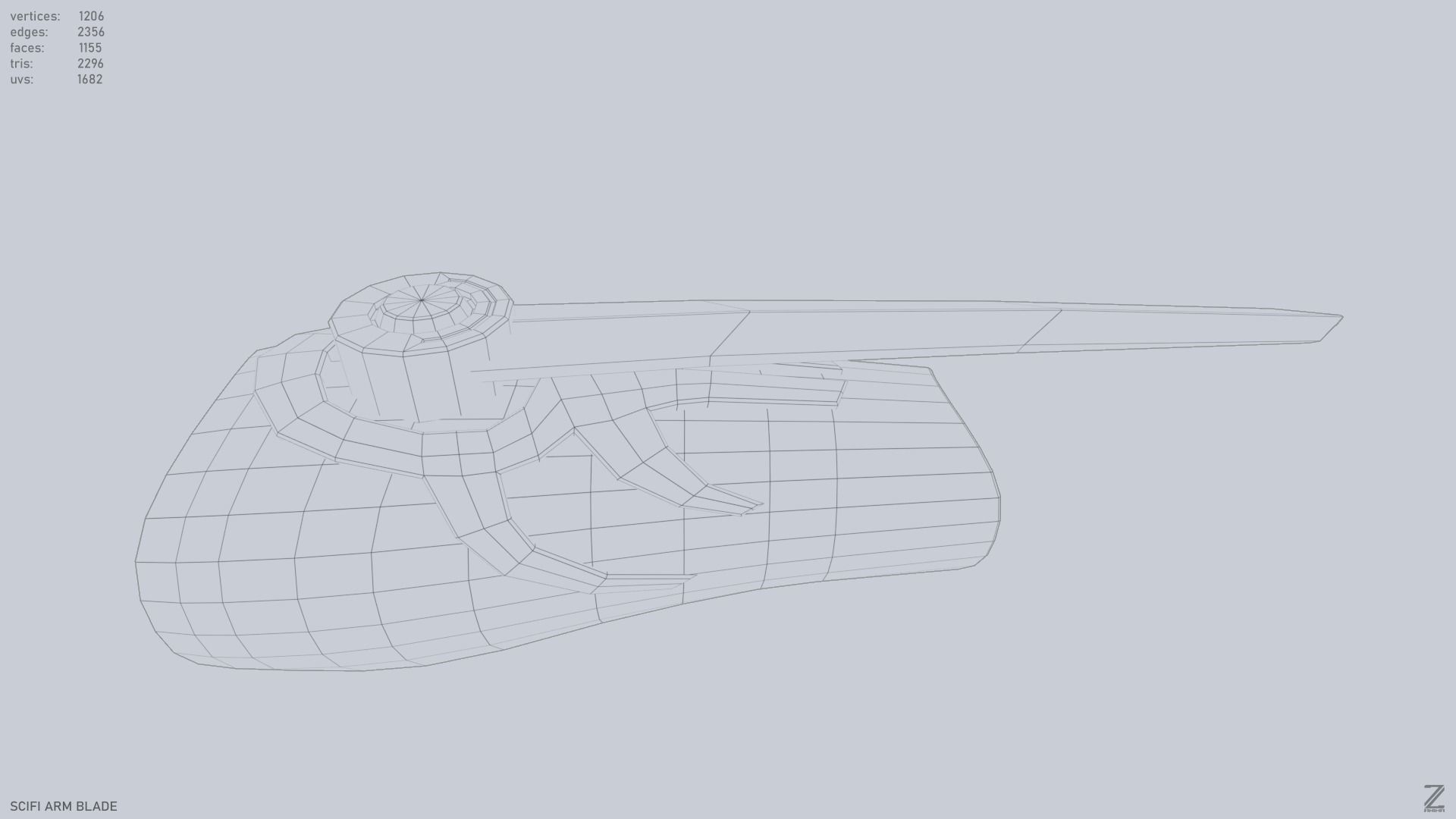 3D model Scifi arm blade VR / AR / low-poly | CGTrader