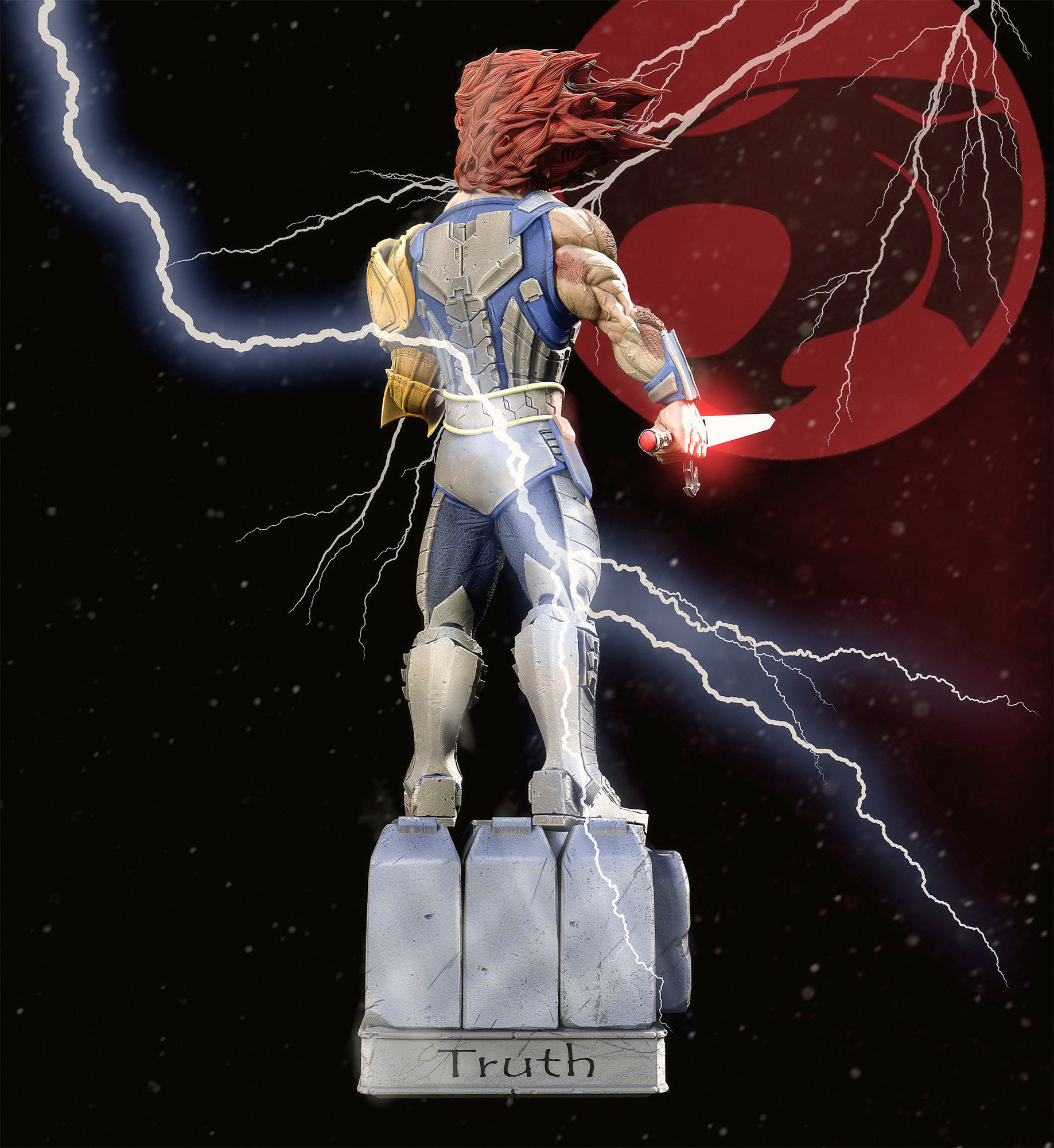 Lion -O Thundercats 3D model 3D printable | CGTrader