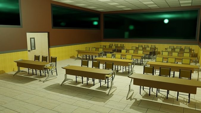 3D model University interior VR / AR / low-poly | CGTrader