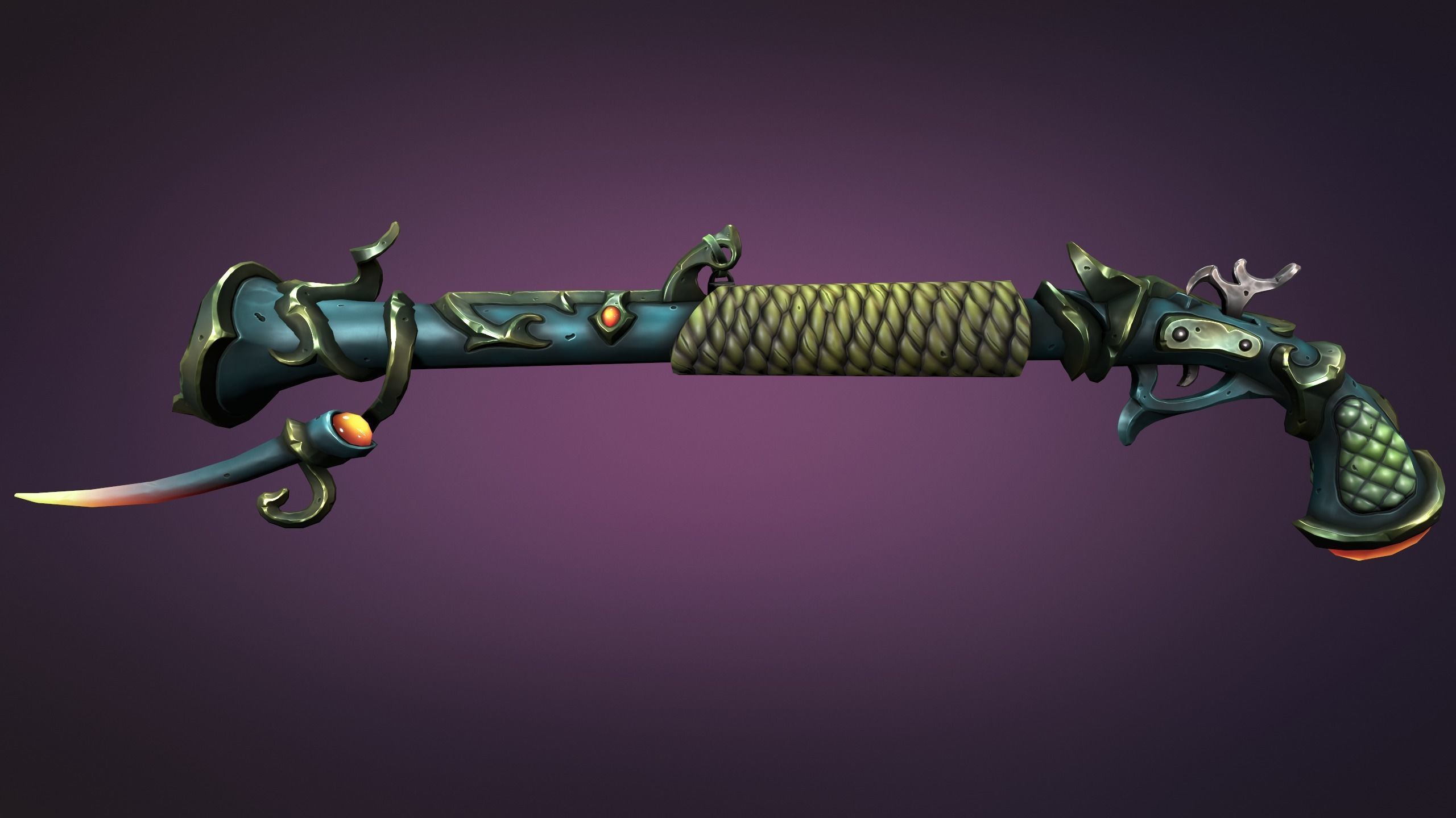 Marine musket 3d print 3D model 3D printable | CGTrader