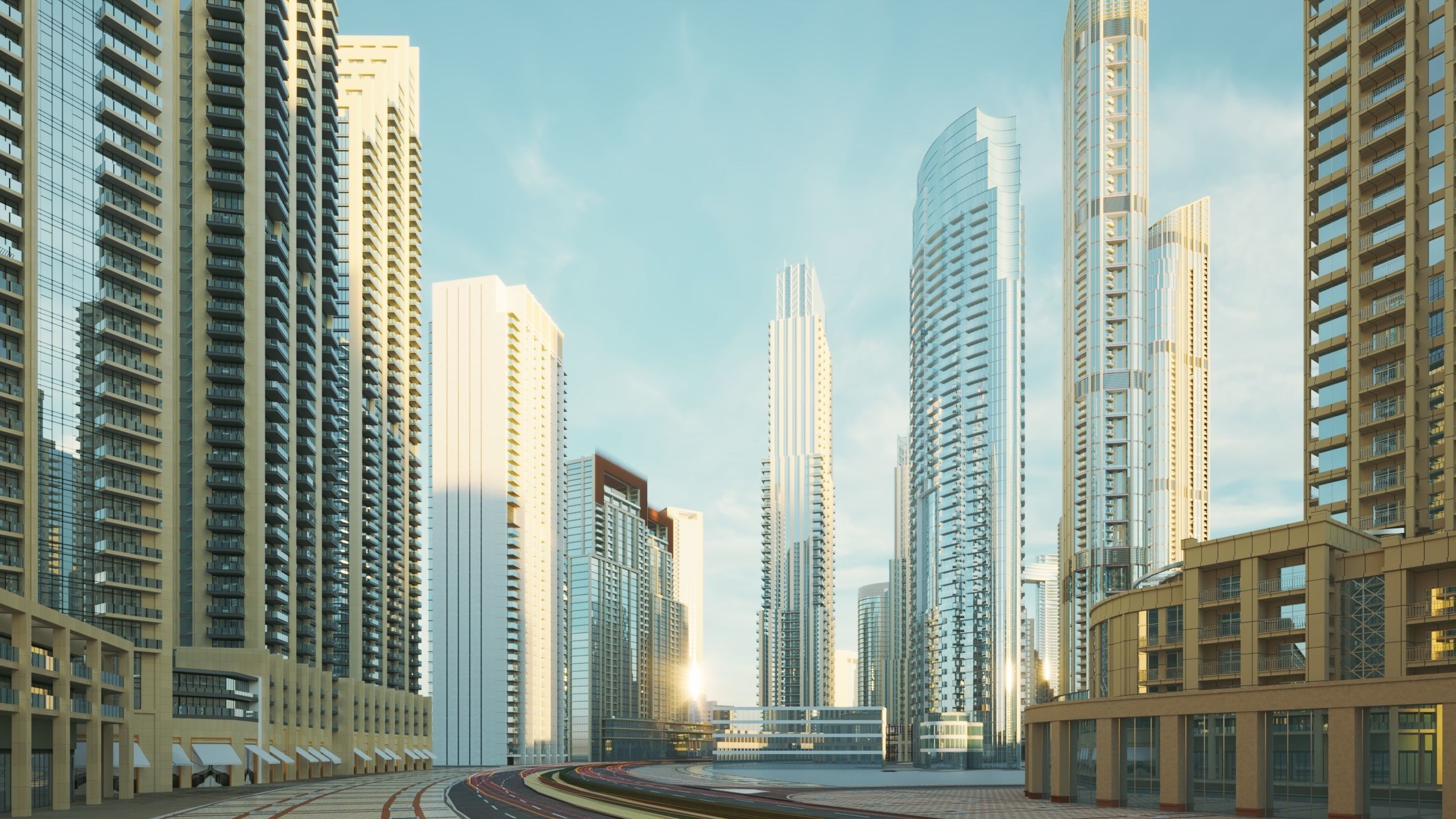 Dubai Burj khalifa Area v2 3D model | CGTrader