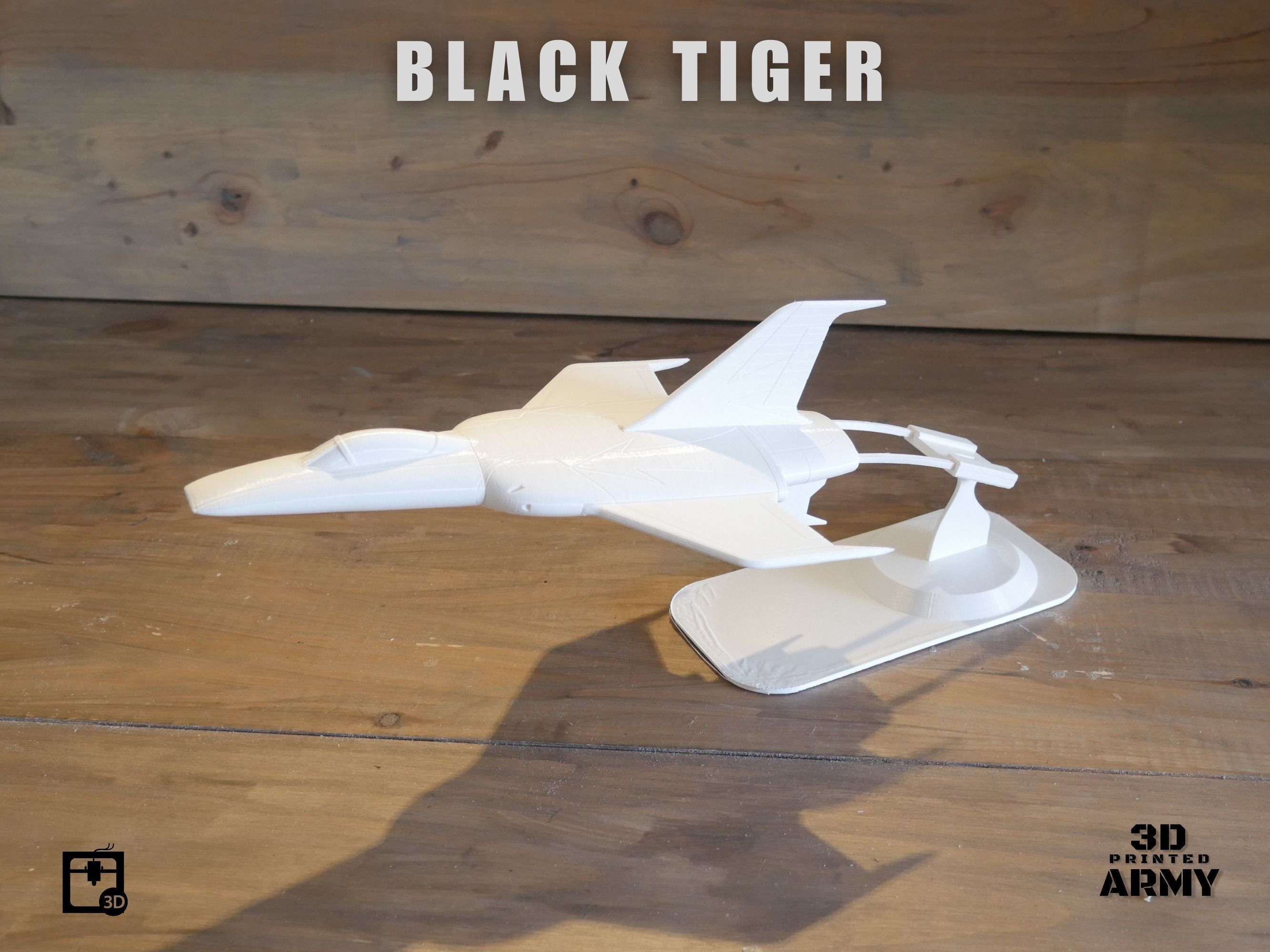 Cosmo Black Tiger - Space battleship Yamato - STL files 3D model 3D ...