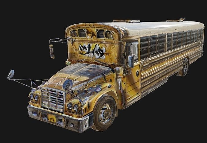 3D model Medieval School Bus VR / AR / low-poly | CGTrader