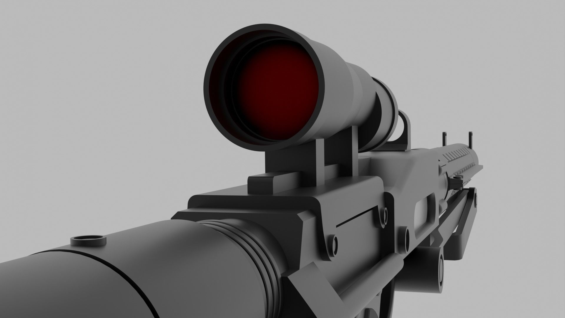 Imperial Armored Commando Blaster Rifle 3D model | CGTrader