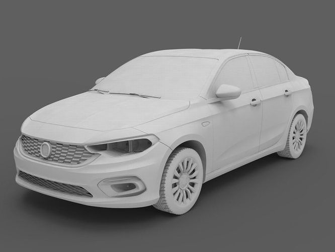 FIAT TIPO 2018 PRINT MODEL 3D model 3D printable | CGTrader