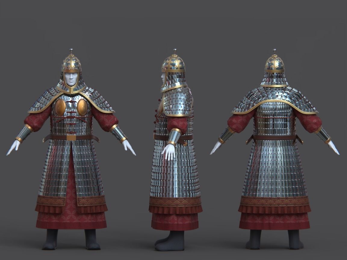 08-Ancient Chinese Armor-Tang Dynasty 3D model | CGTrader