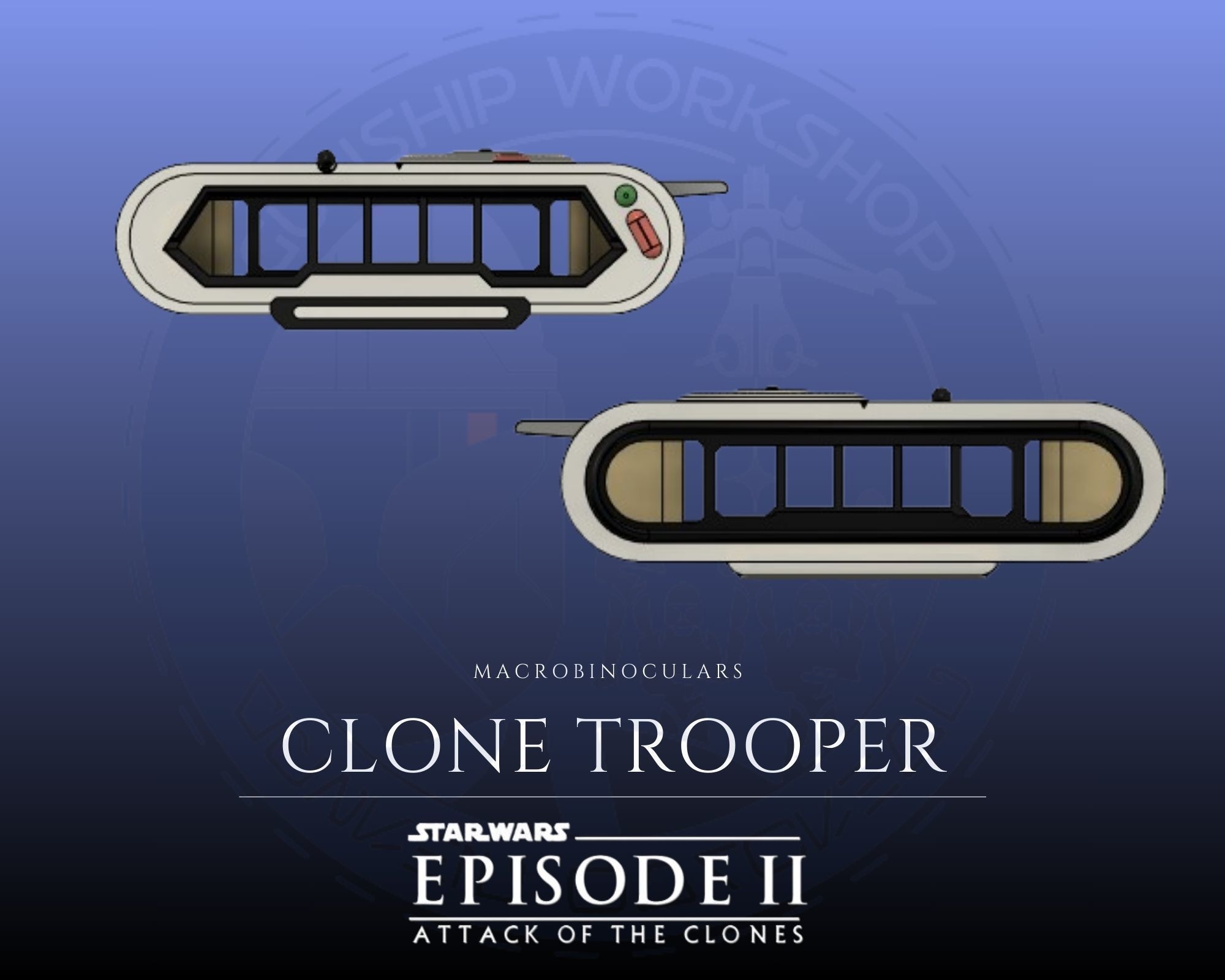 AOTC clone trooper binoculars 3D model 3D printable | CGTrader