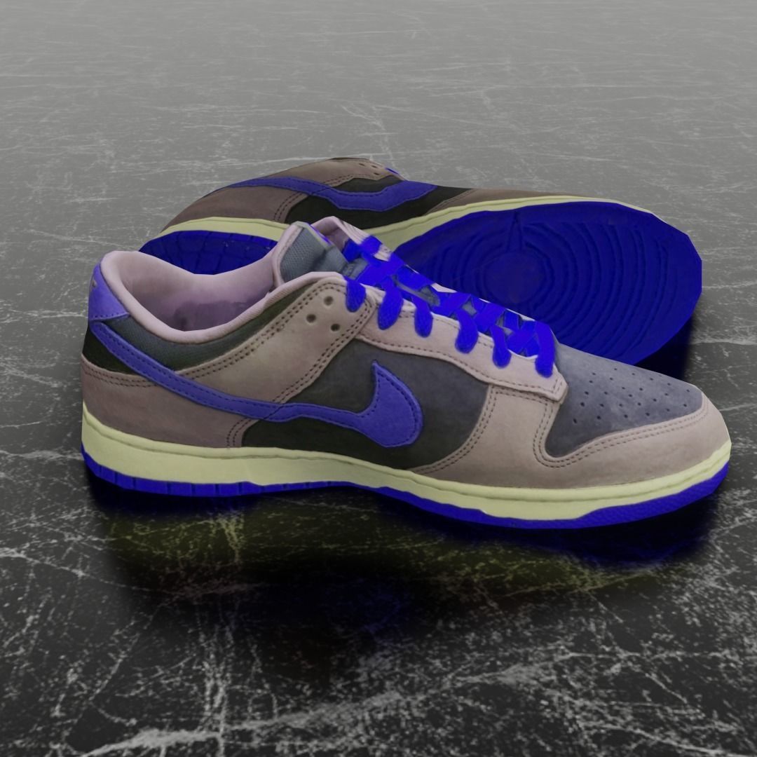3D model NIKE DUNK 3D SHOES - BLUE VR / AR / low-poly | CGTrader