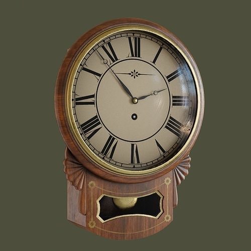 3D model Wall Clock VR / AR / low-poly | CGTrader