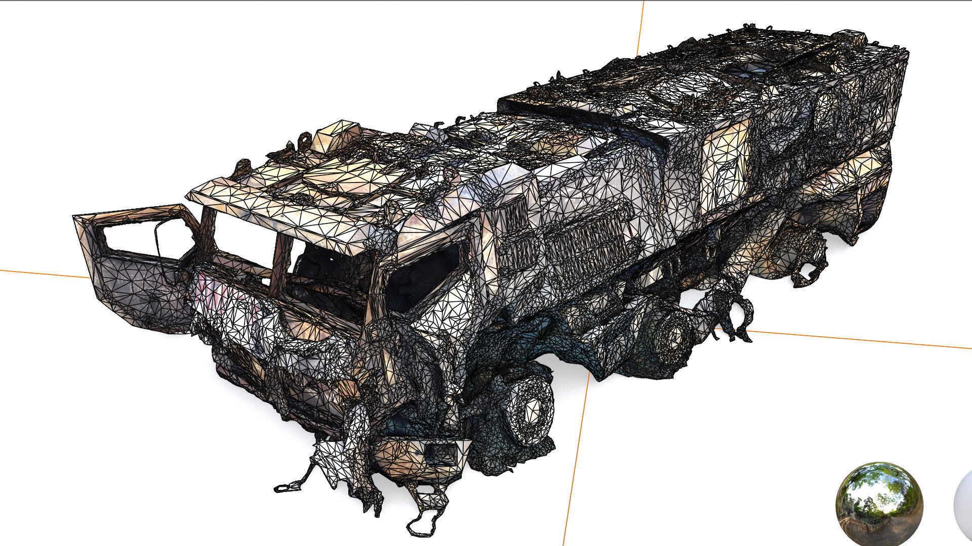destroyed russian KAMAZ-63968 Typhoon-K MRAP 3D model | CGTrader