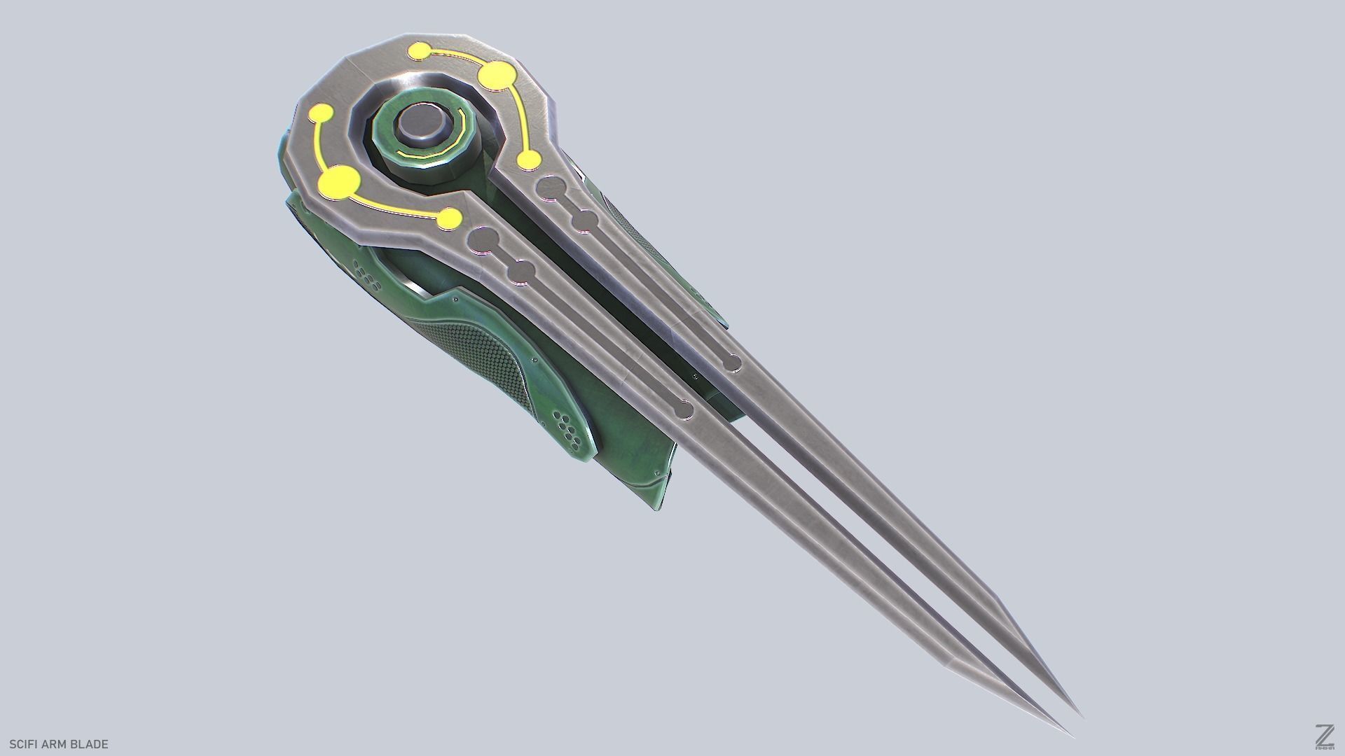 3D model Scifi arm blade VR / AR / low-poly | CGTrader