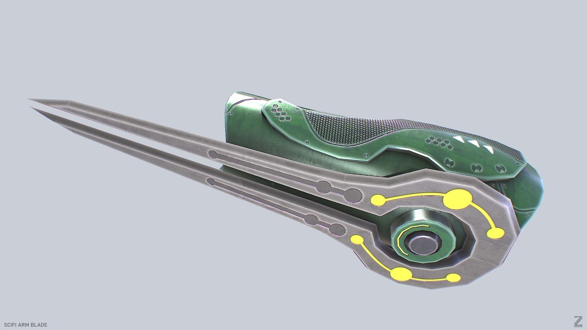 3D model Scifi arm blade VR / AR / low-poly | CGTrader