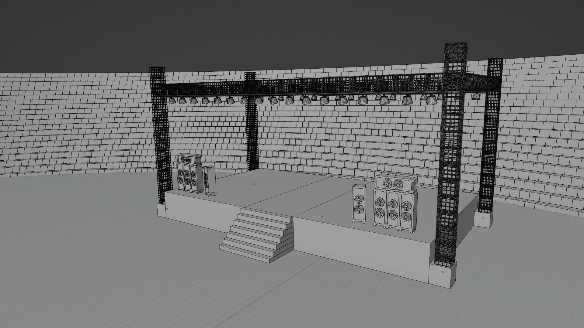 3D model Concert Stage Area VR / AR / low-poly | CGTrader