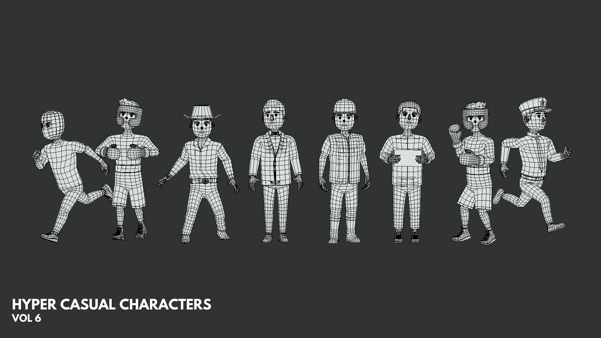 3D model HYPER CASUAL CHARACTERS VOL 6 VR / AR / low-poly | CGTrader