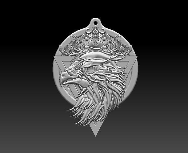 HM Eagle Keychain 03 3D model 3D printable | CGTrader