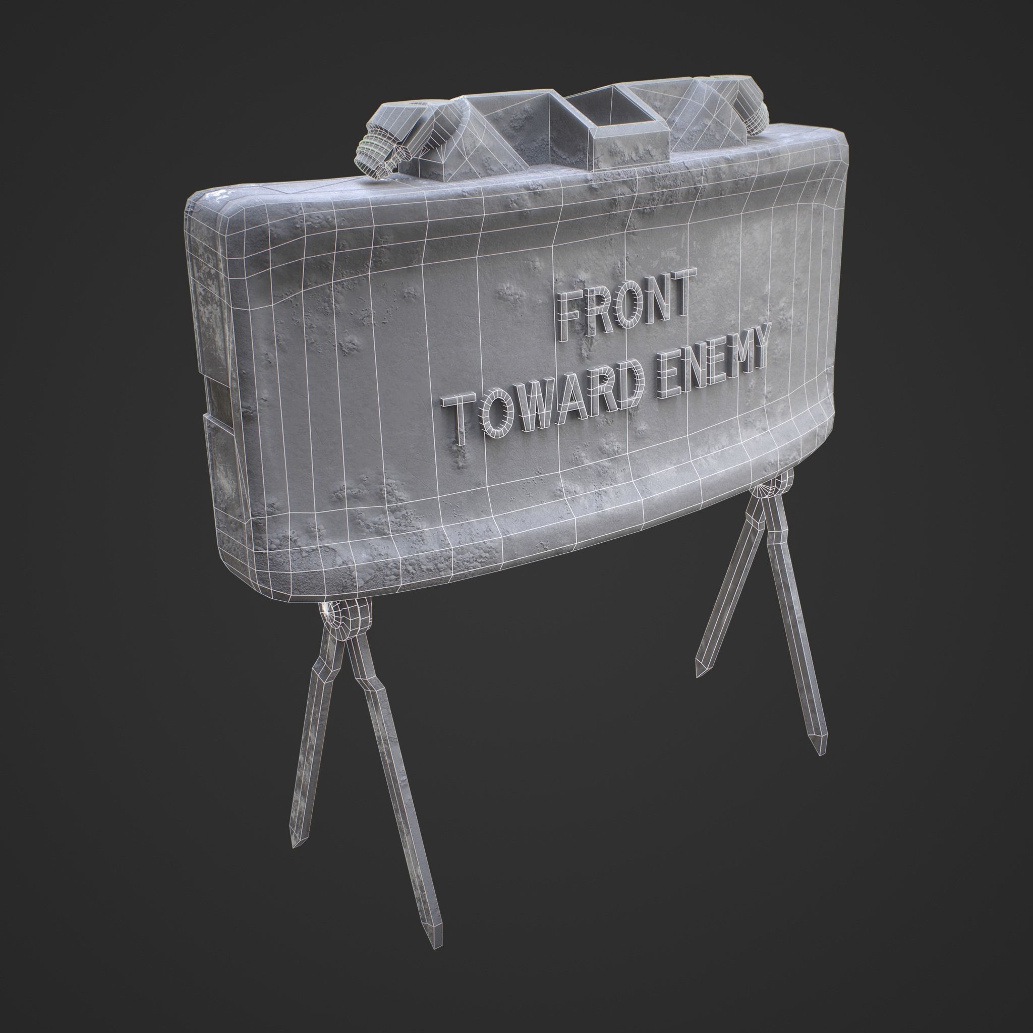 3D model M18A1 Claymore Mine 3D Game Ready Model VR / AR / low-poly ...