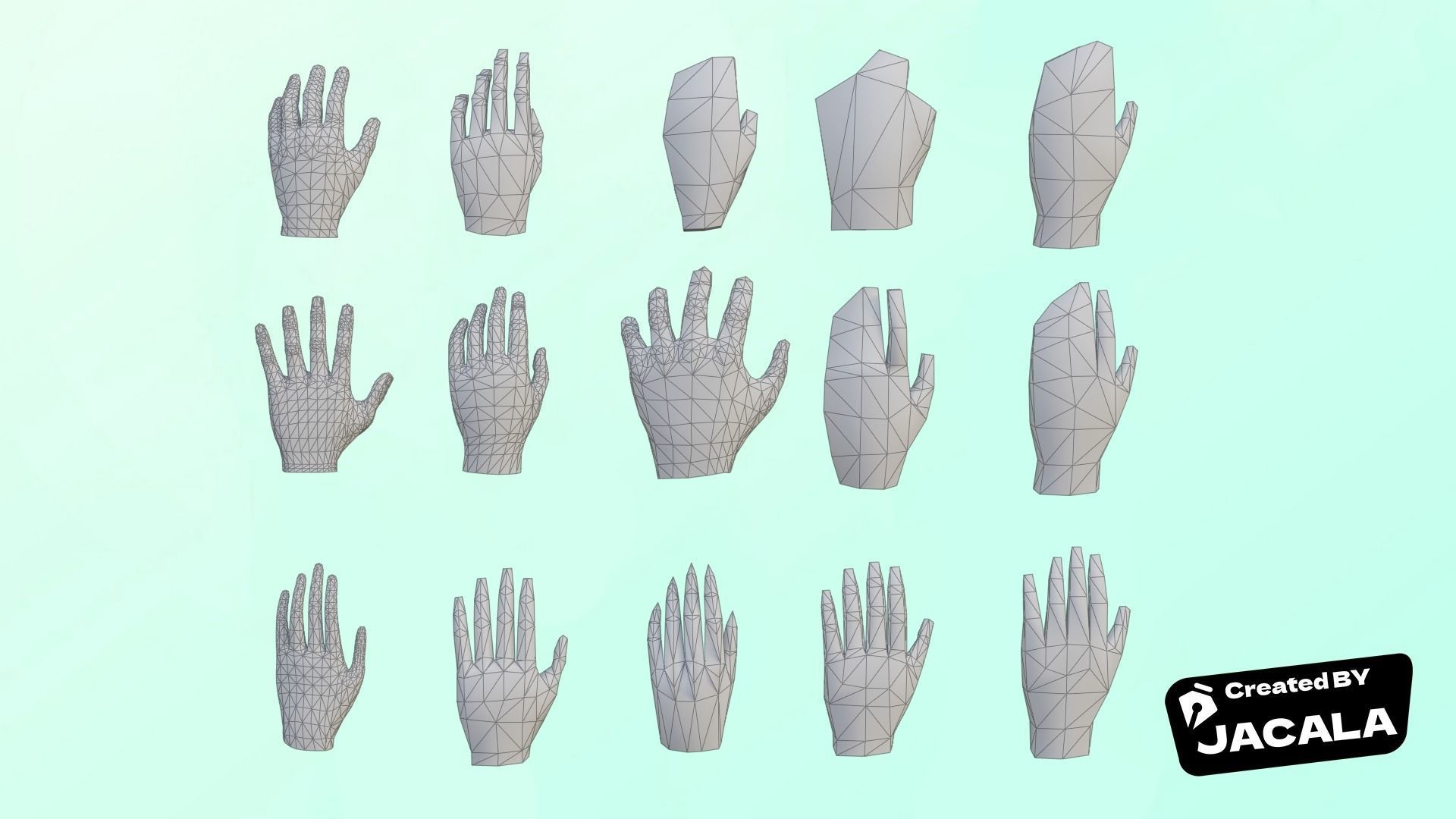 3D model Low Poly Hands VR / AR / low-poly | CGTrader