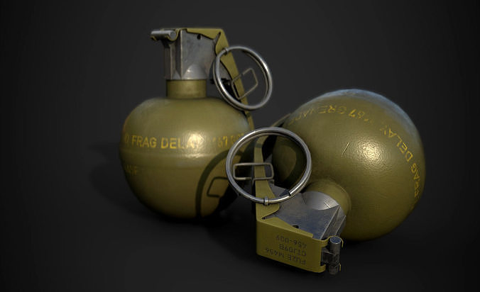 PBR M67 Grenade - Low Poly 3D model | CGTrader