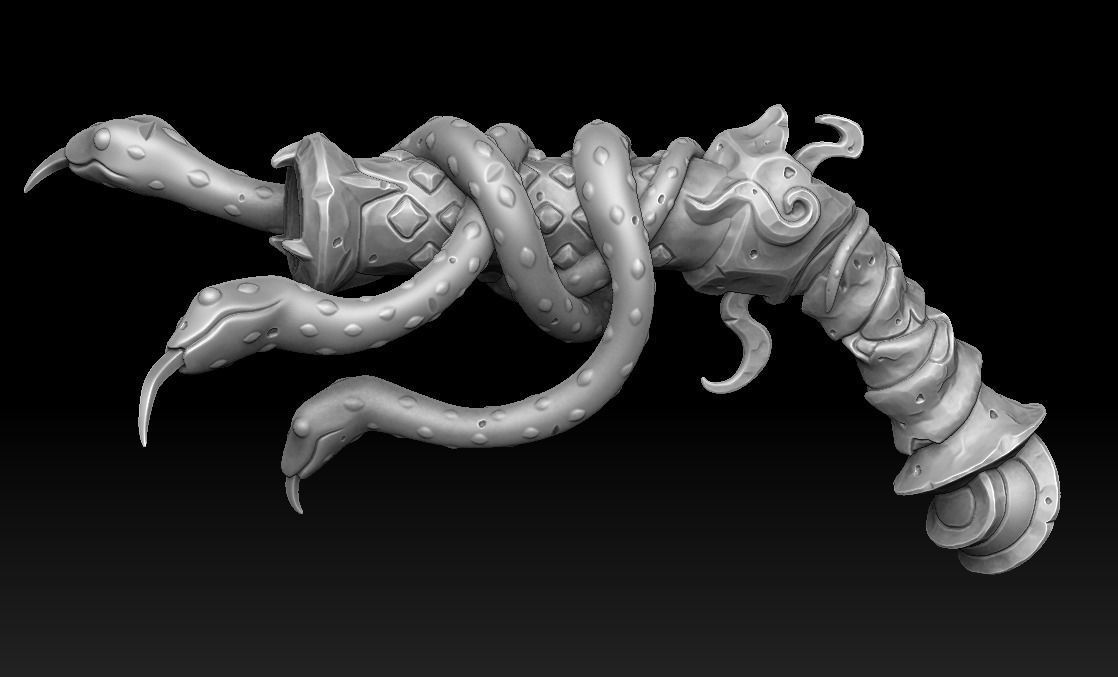 Fantasy pistols collection 3d print 3D model 3D printable | CGTrader