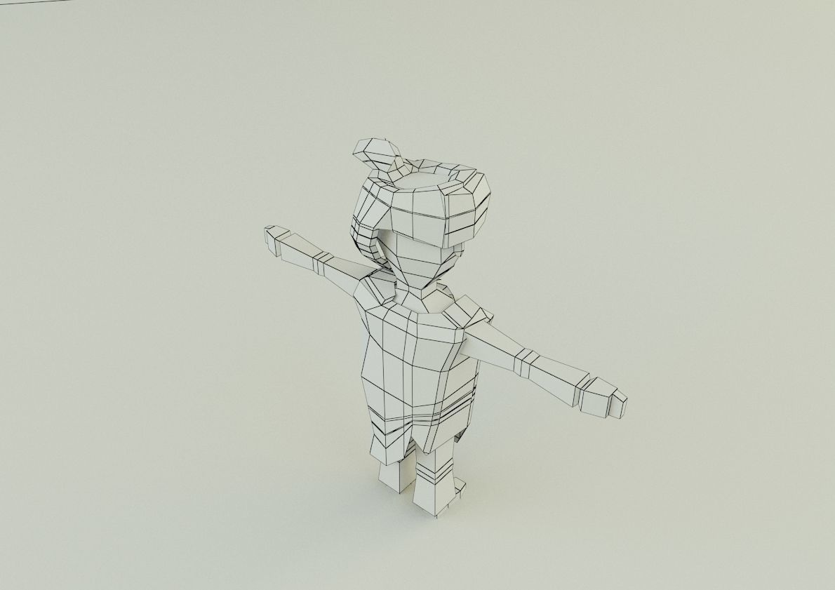 low polygon man 01 3D model | CGTrader