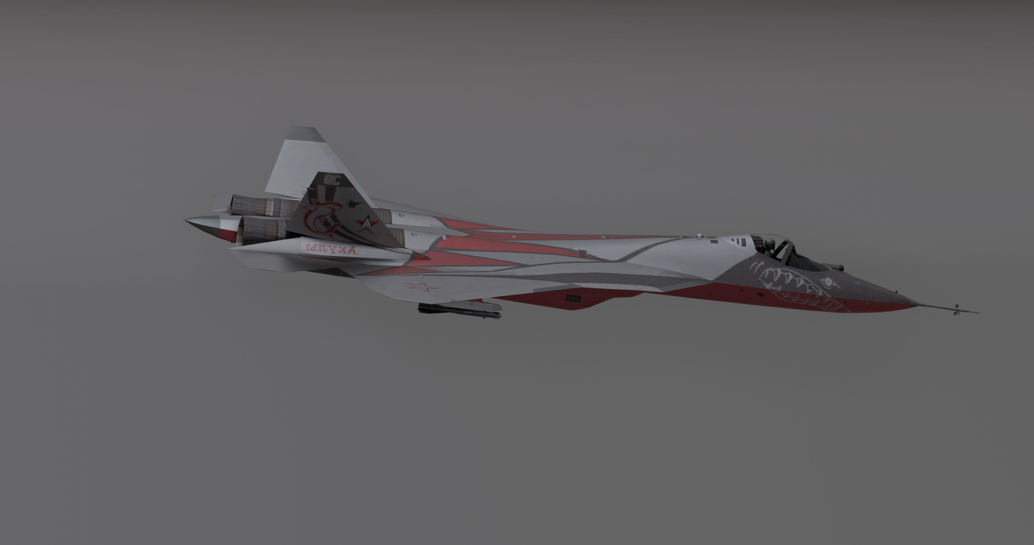 3D model PAC Fighter Jet - Blender VR / AR / low-poly | CGTrader