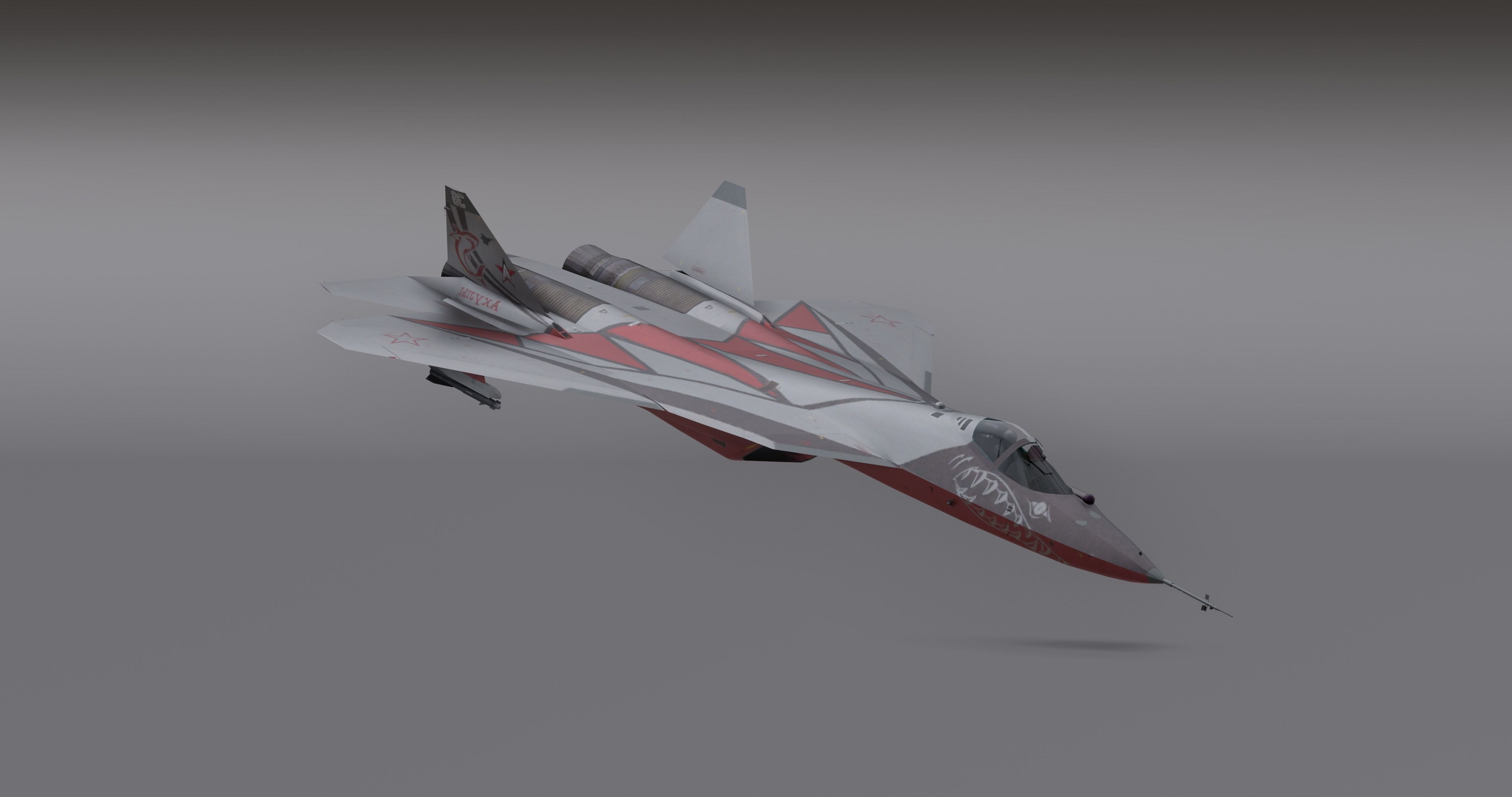 3D model PAC Fighter Jet - Blender VR / AR / low-poly | CGTrader