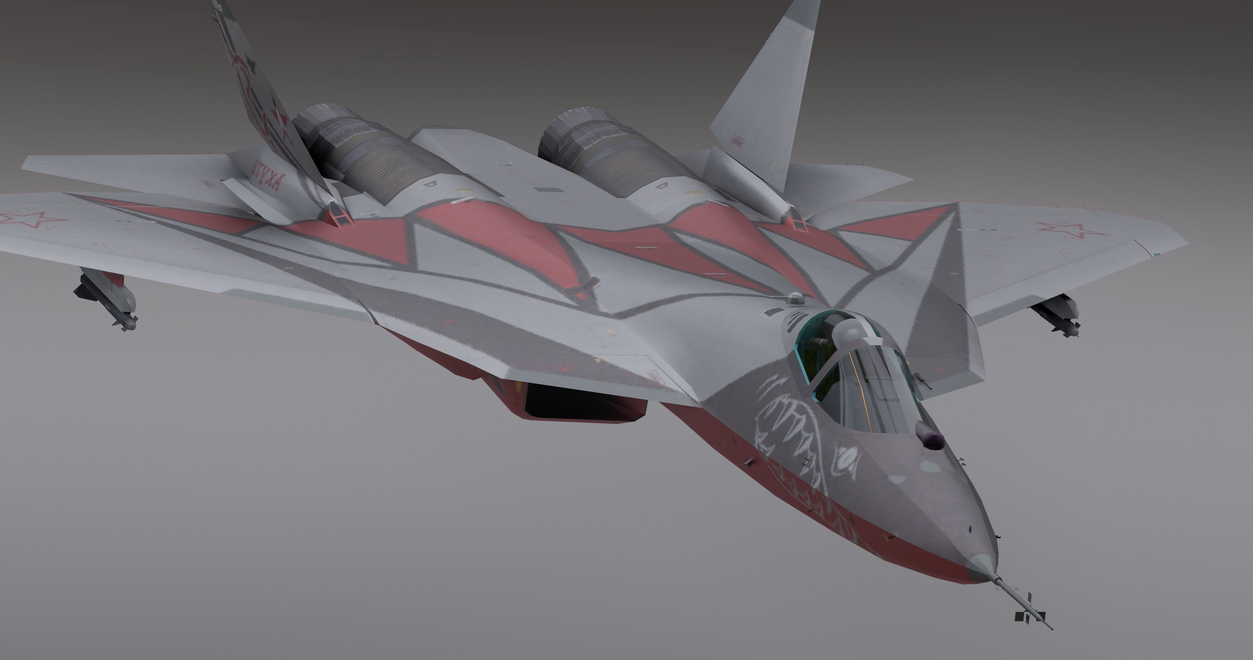 3D model PAC Fighter Jet - Blender VR / AR / low-poly | CGTrader