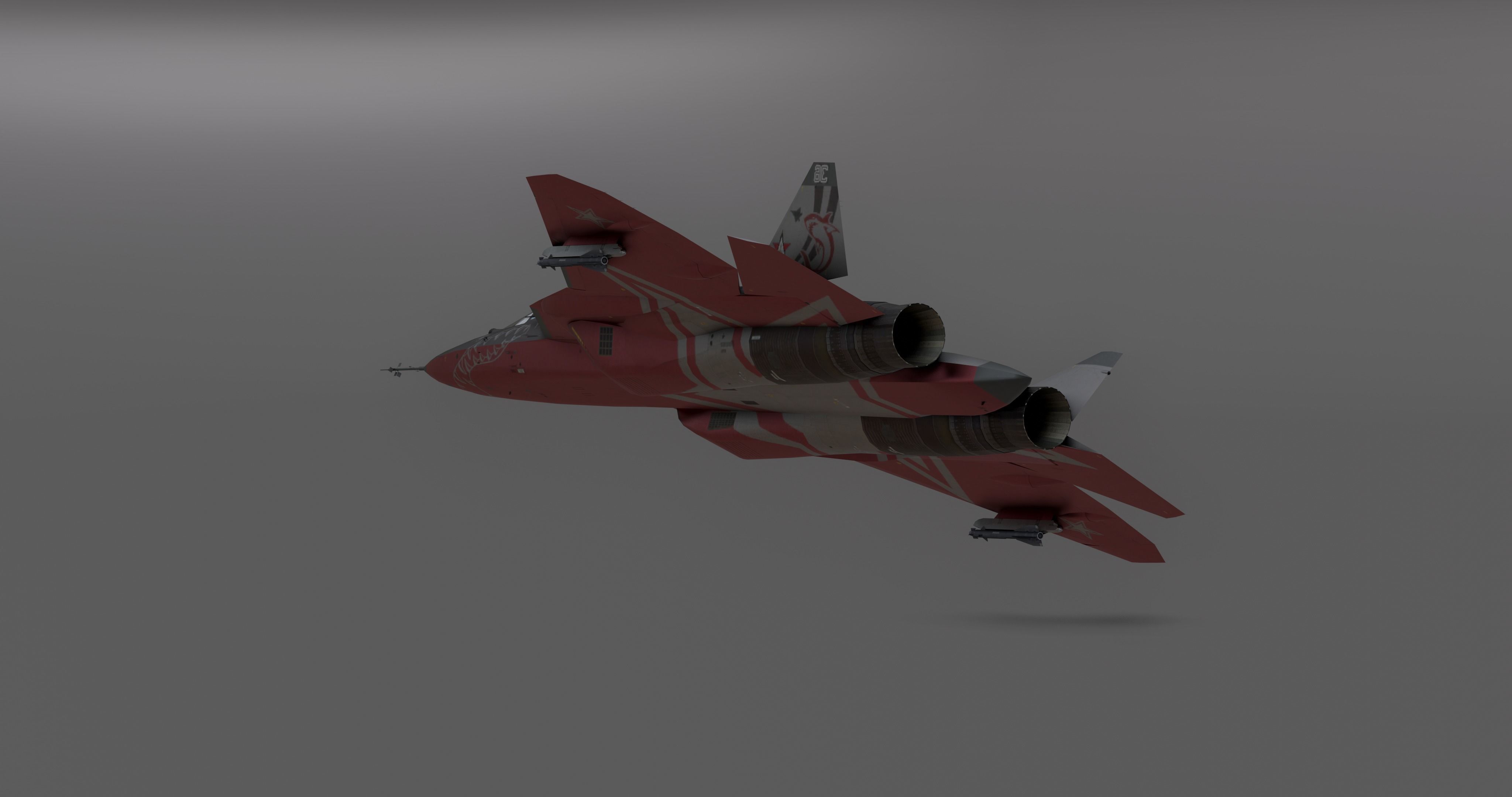 3D model PAC Fighter Jet - Blender VR / AR / low-poly | CGTrader