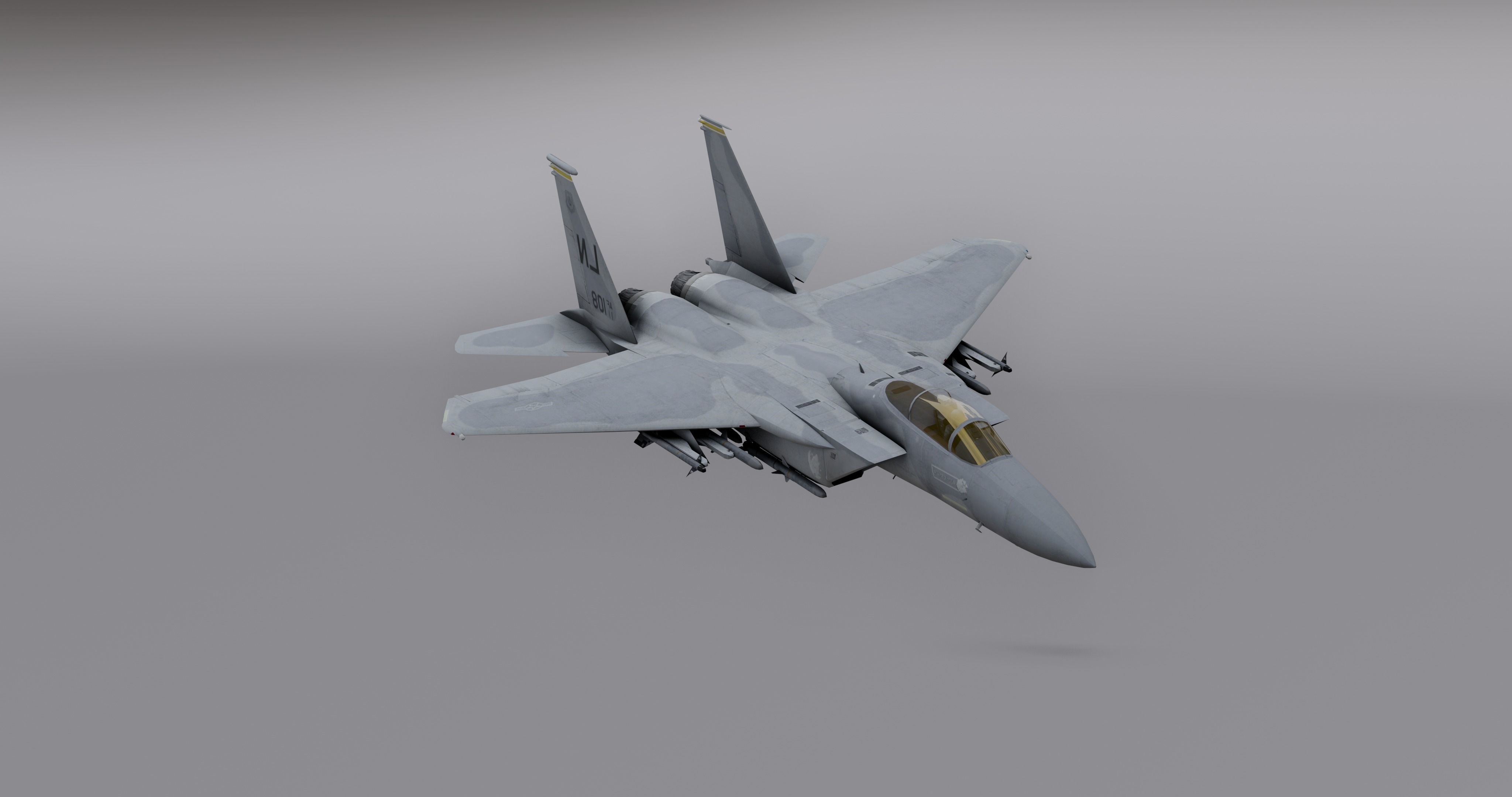 3D model F 15 C- Fighter Jet VR / AR / low-poly | CGTrader