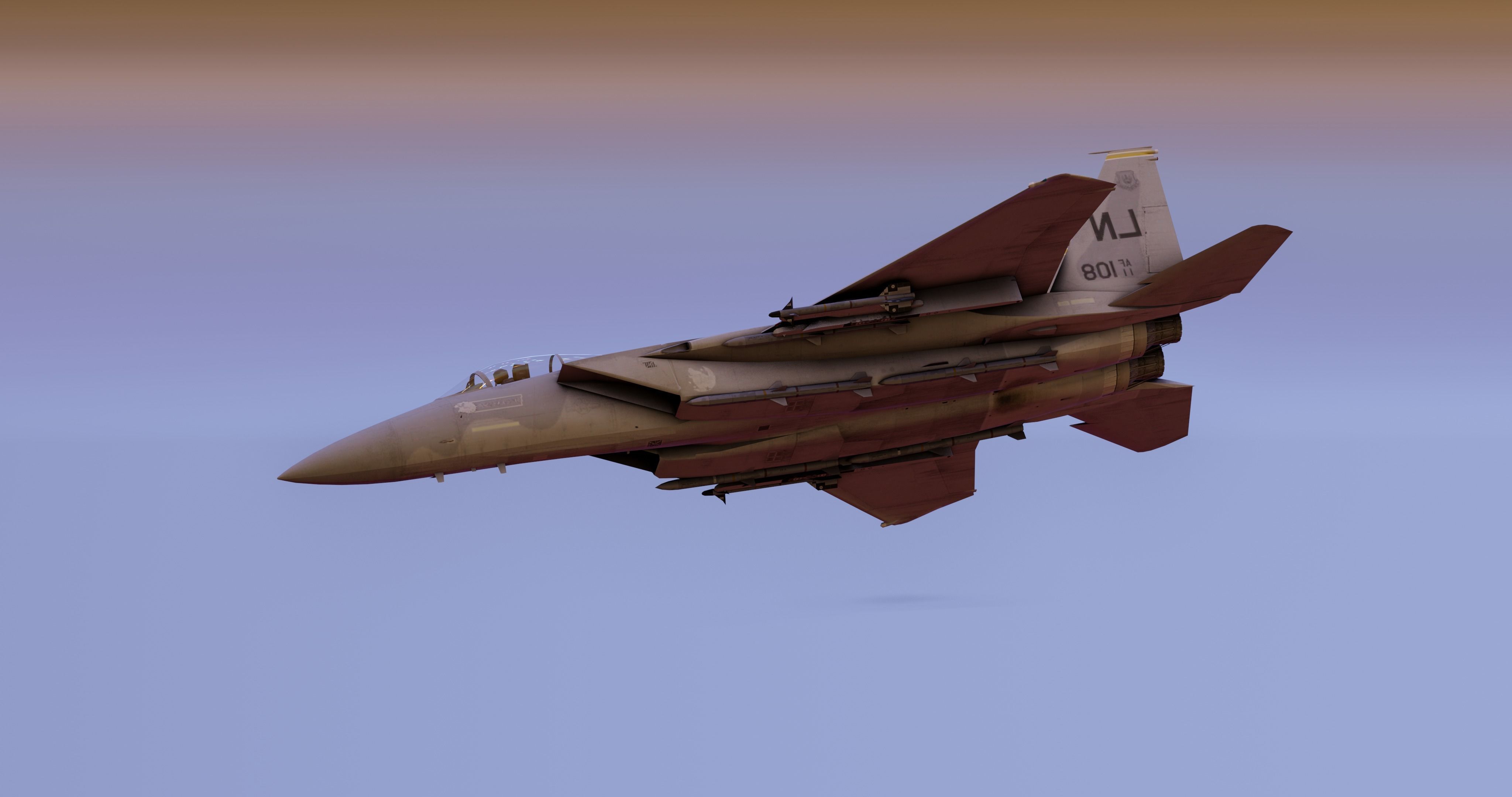 3D model F 15 C- Fighter Jet VR / AR / low-poly | CGTrader