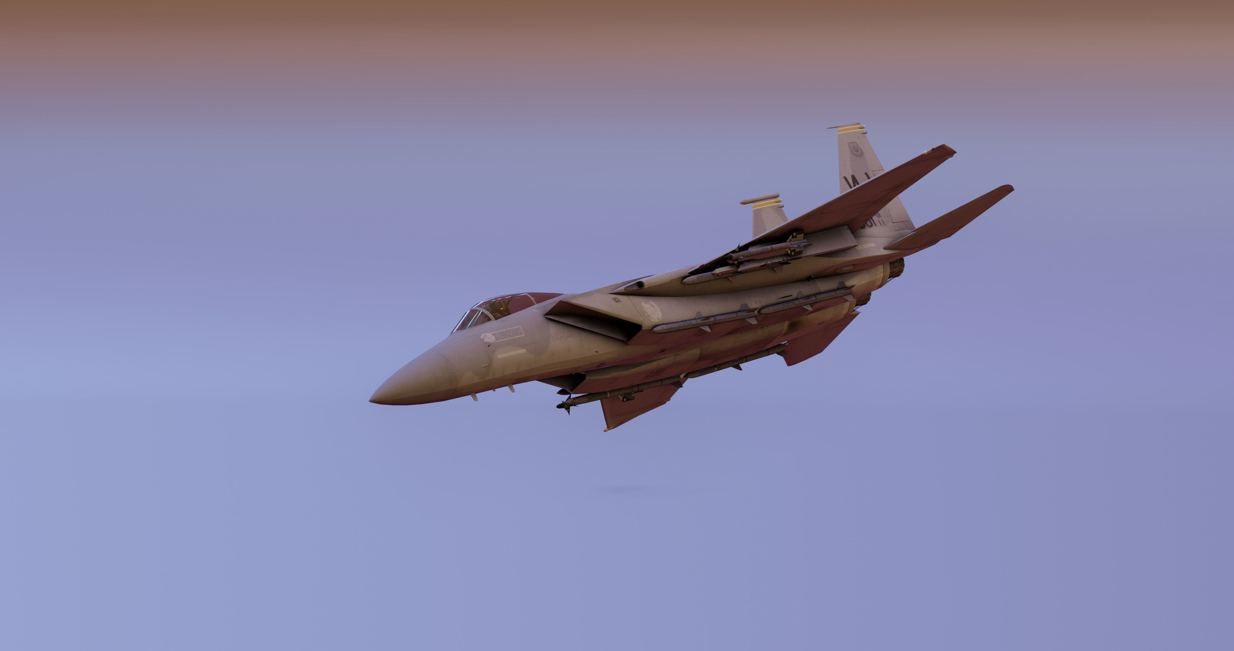 3D model F 15 C- Fighter Jet VR / AR / low-poly | CGTrader