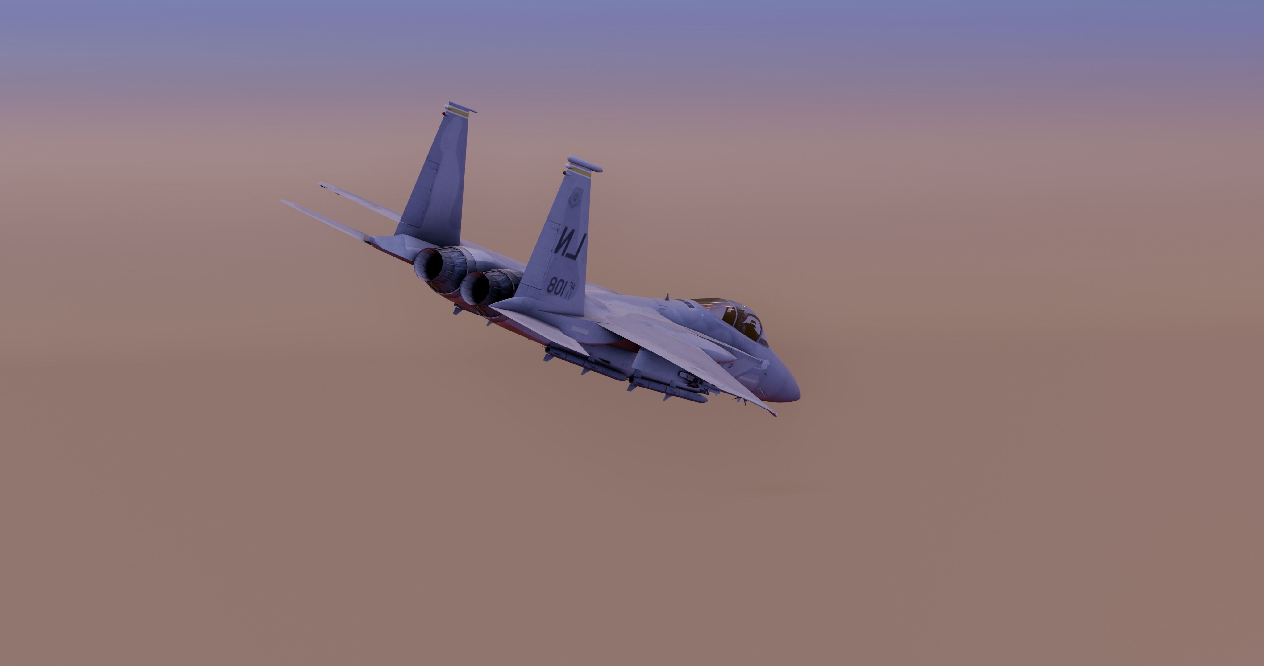 3D model F 15 C- Fighter Jet VR / AR / low-poly | CGTrader