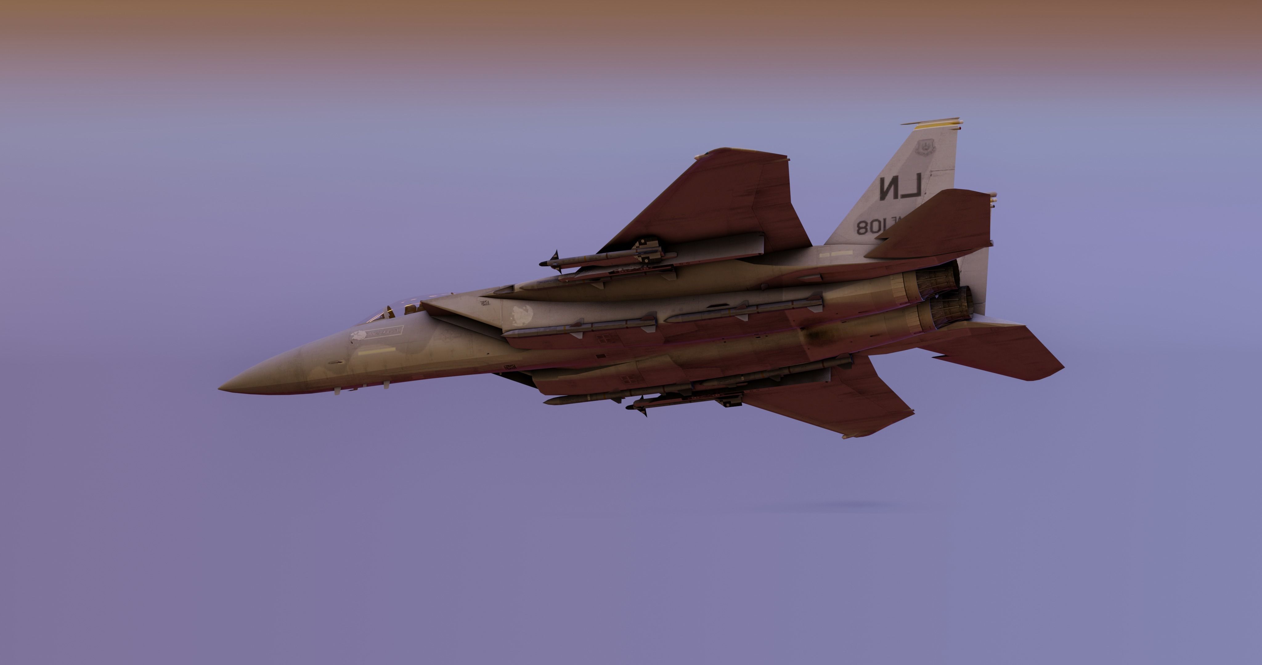 3D model F 15 C- Fighter Jet VR / AR / low-poly | CGTrader