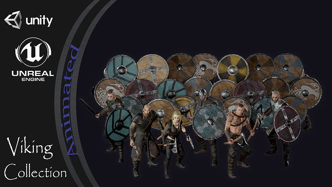 Viking Collection VR / AR / low-poly | CGTrader