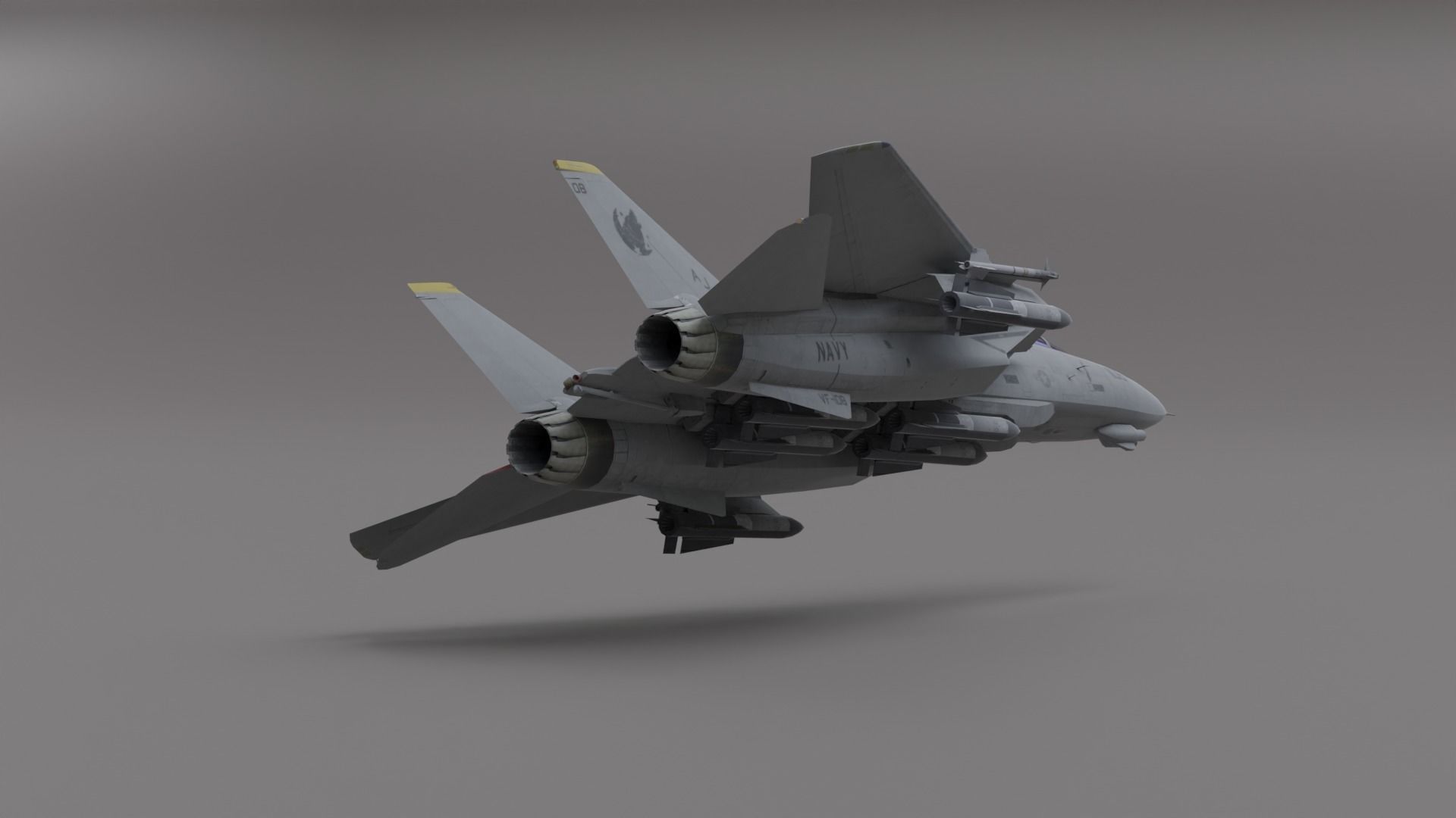 3D model F-14 Fighter Jet VR / AR / low-poly | CGTrader