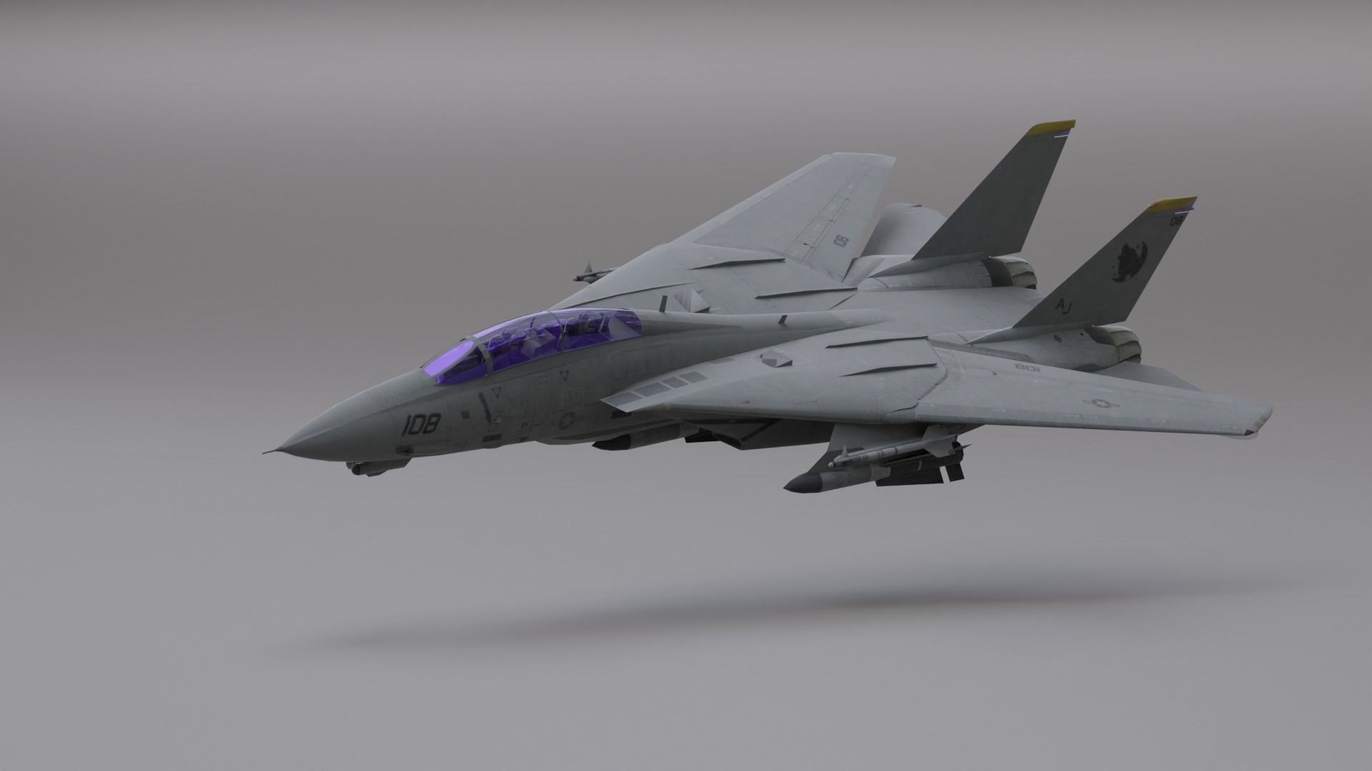 3D model F-14 Fighter Jet VR / AR / low-poly | CGTrader