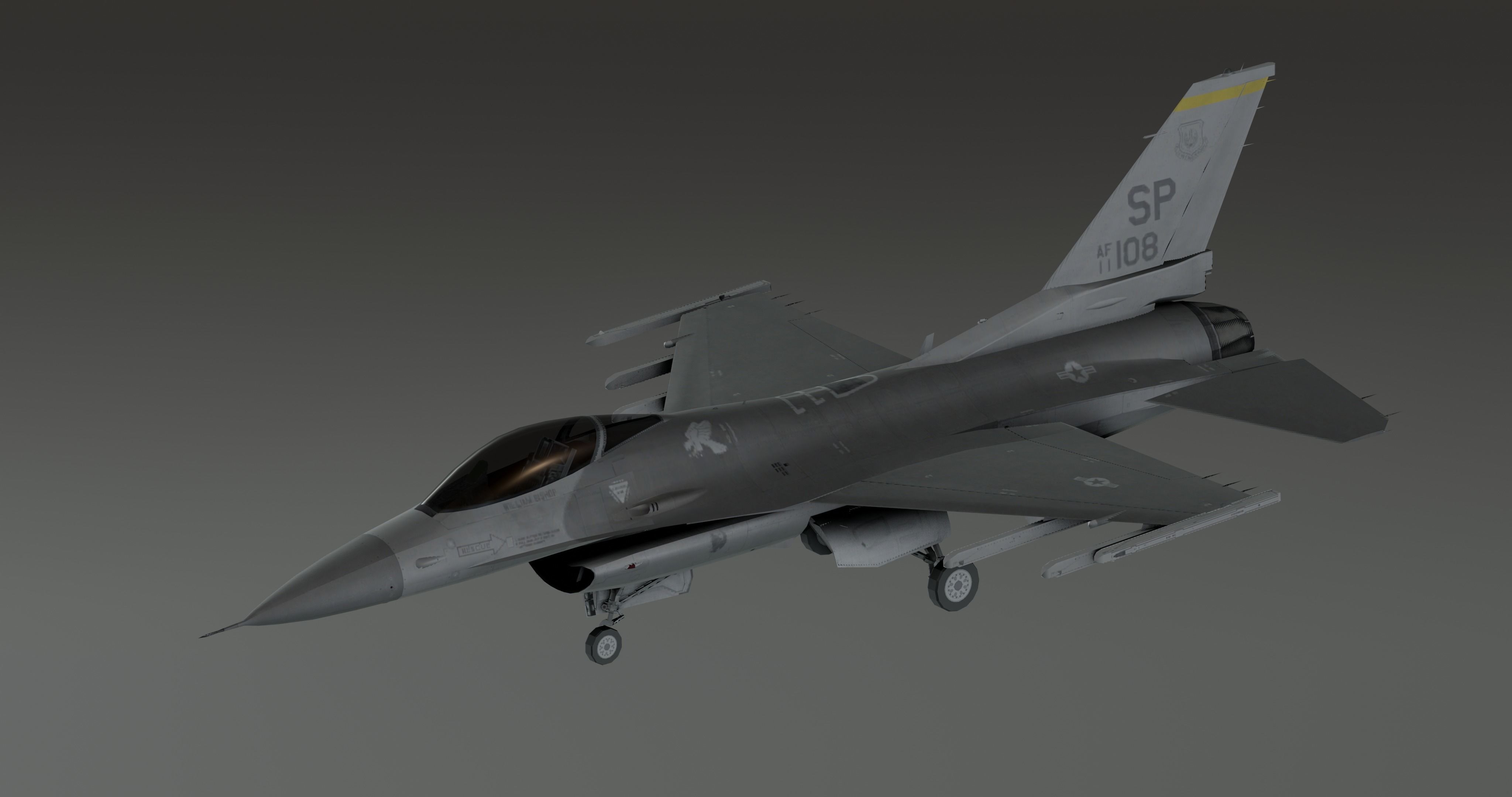 3D model F16 - Original Fighter Jet VR / AR / low-poly | CGTrader