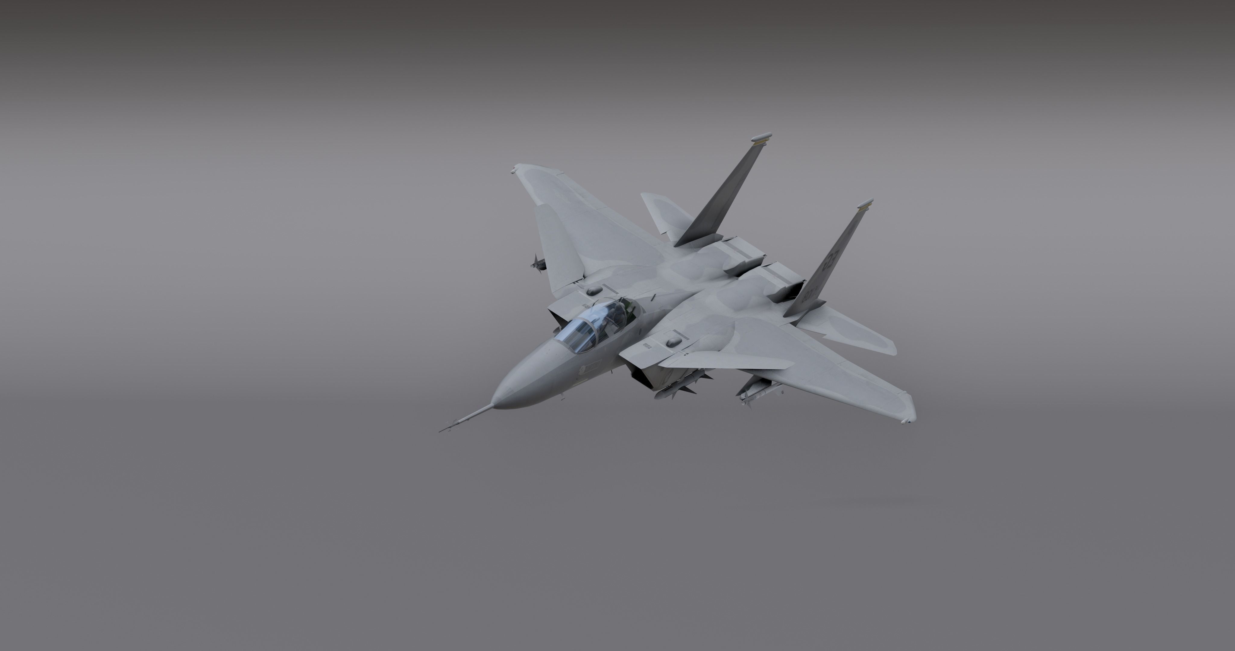 3D model F15 - Falcon Fighter Jet VR / AR / low-poly | CGTrader