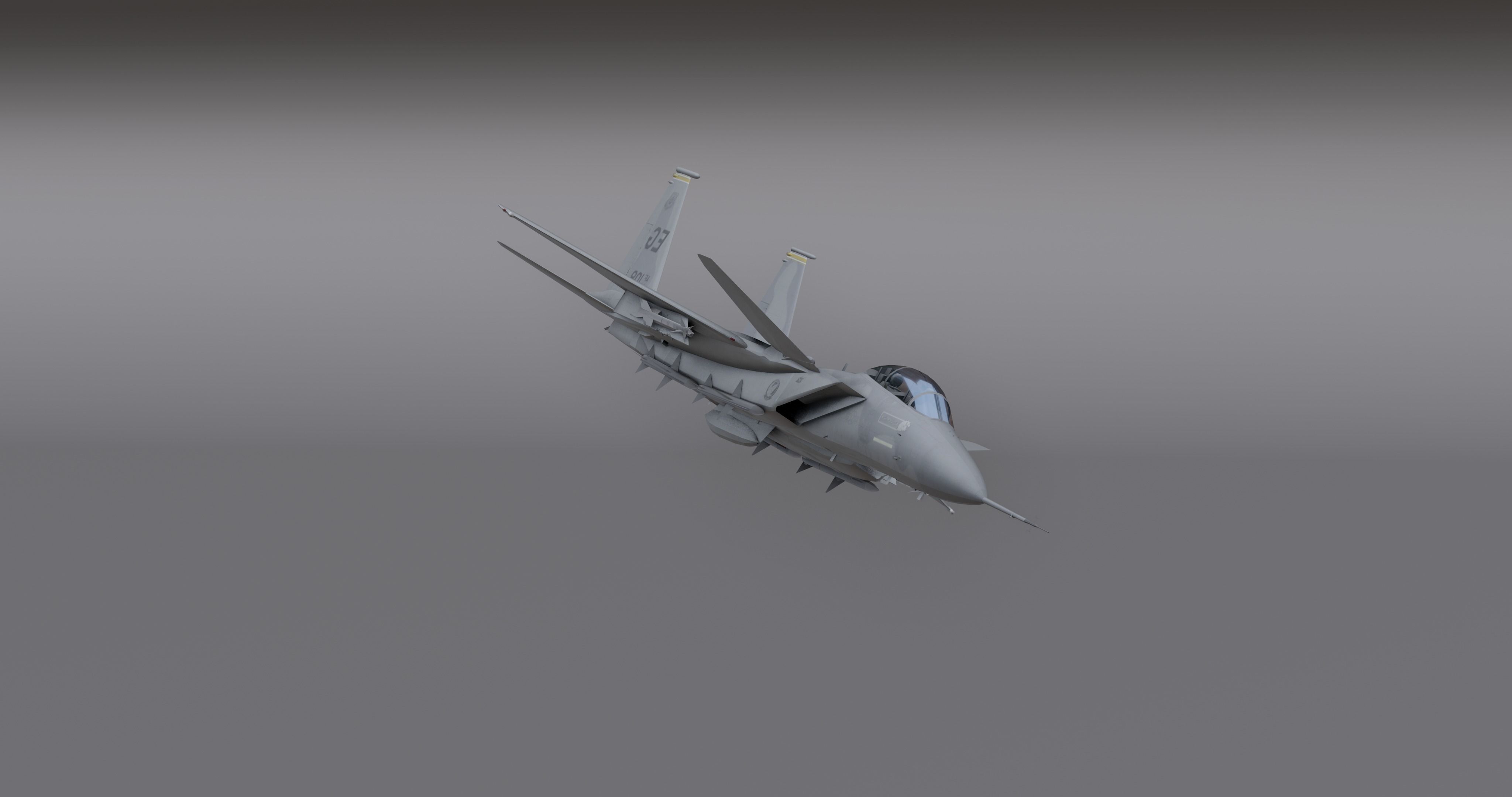 3D model F15 - Falcon Fighter Jet VR / AR / low-poly | CGTrader