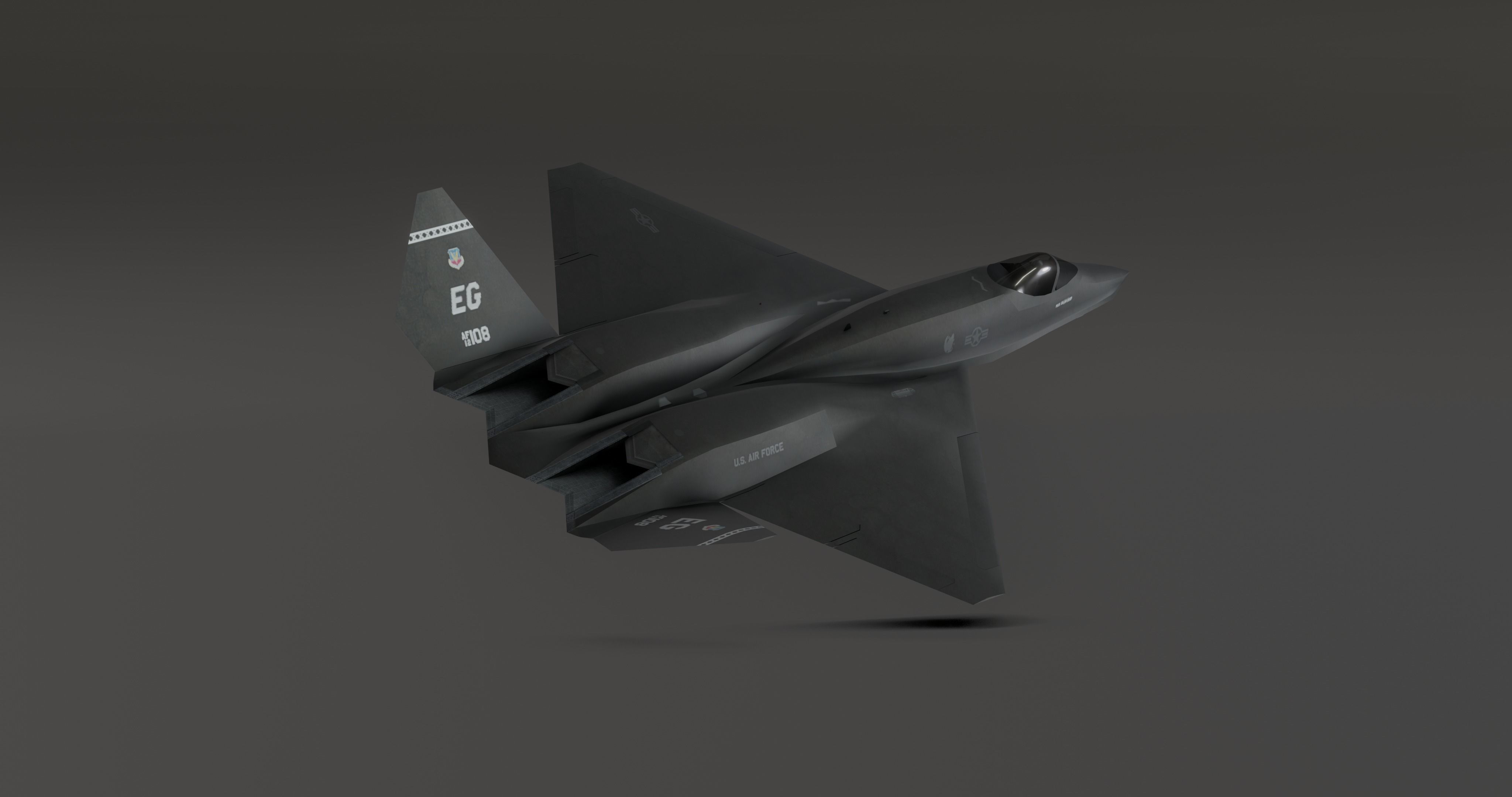 3D model Y23 Black Widow VR / AR / low-poly | CGTrader