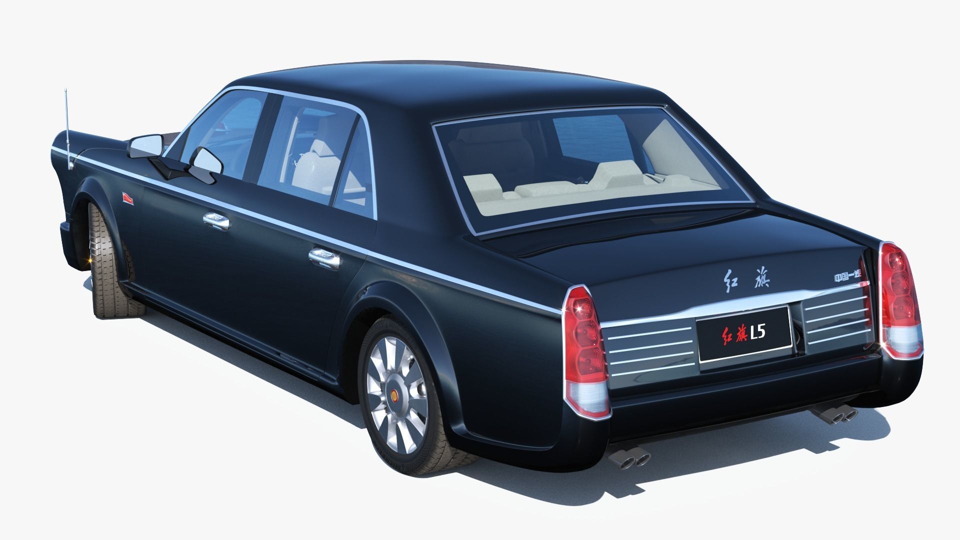 3D model FAW Hongqi L5 2014 with interior VR / AR / low-poly | CGTrader