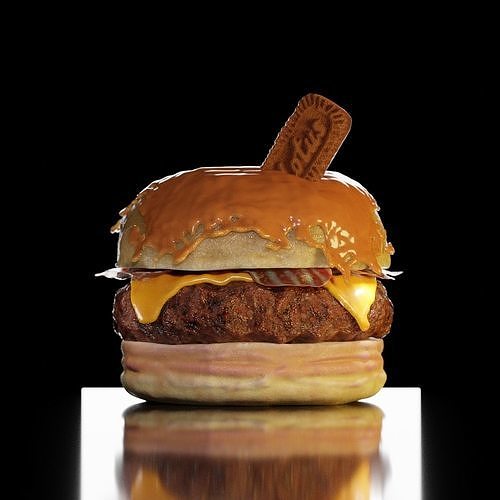 Burger Lotus 3D model | CGTrader