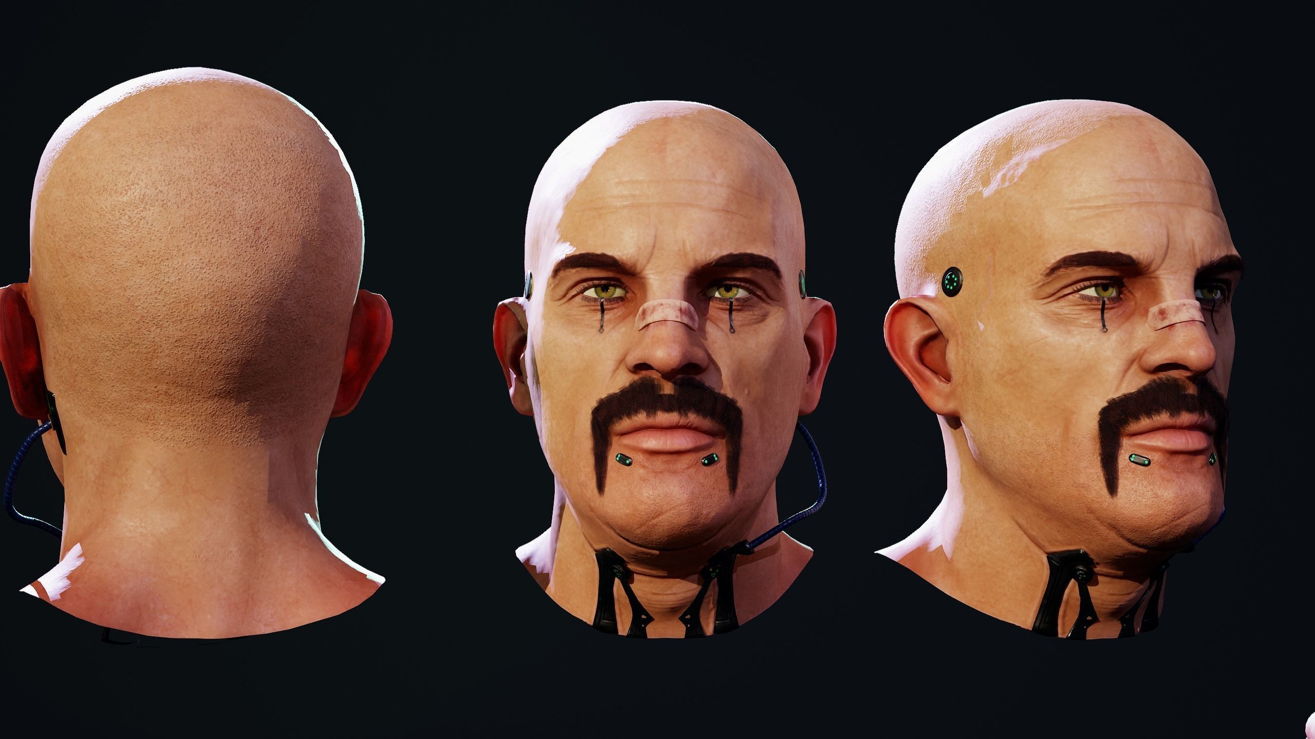 3D model Cyberpunk Police officer VR / AR / low-poly | CGTrader